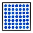 Stupell Industries Blue Dots Uniform Pattern Black Framed Giclee Art ...