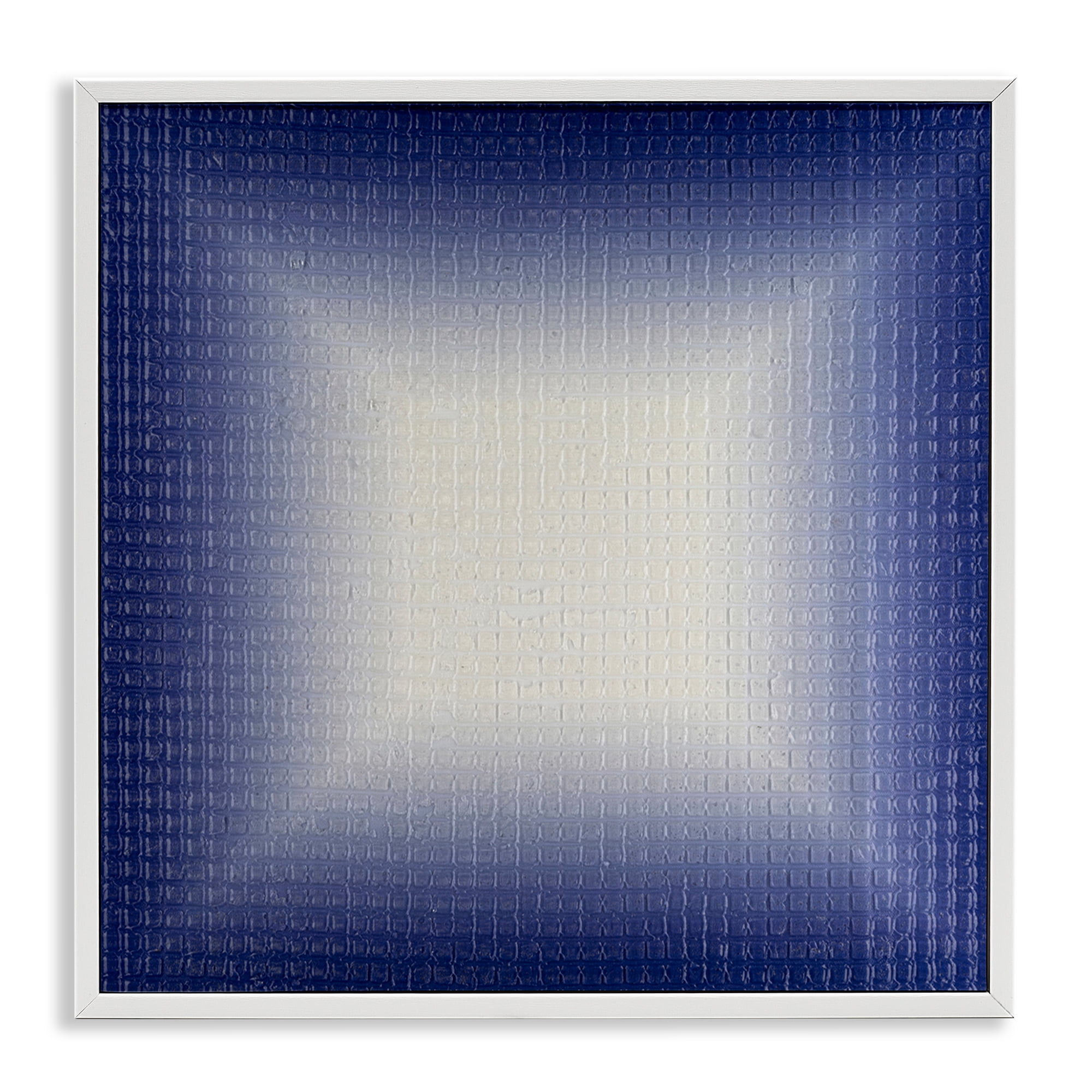 Stupell Industries Blue Ombre Fade Abstract Painting White Framed Art ...