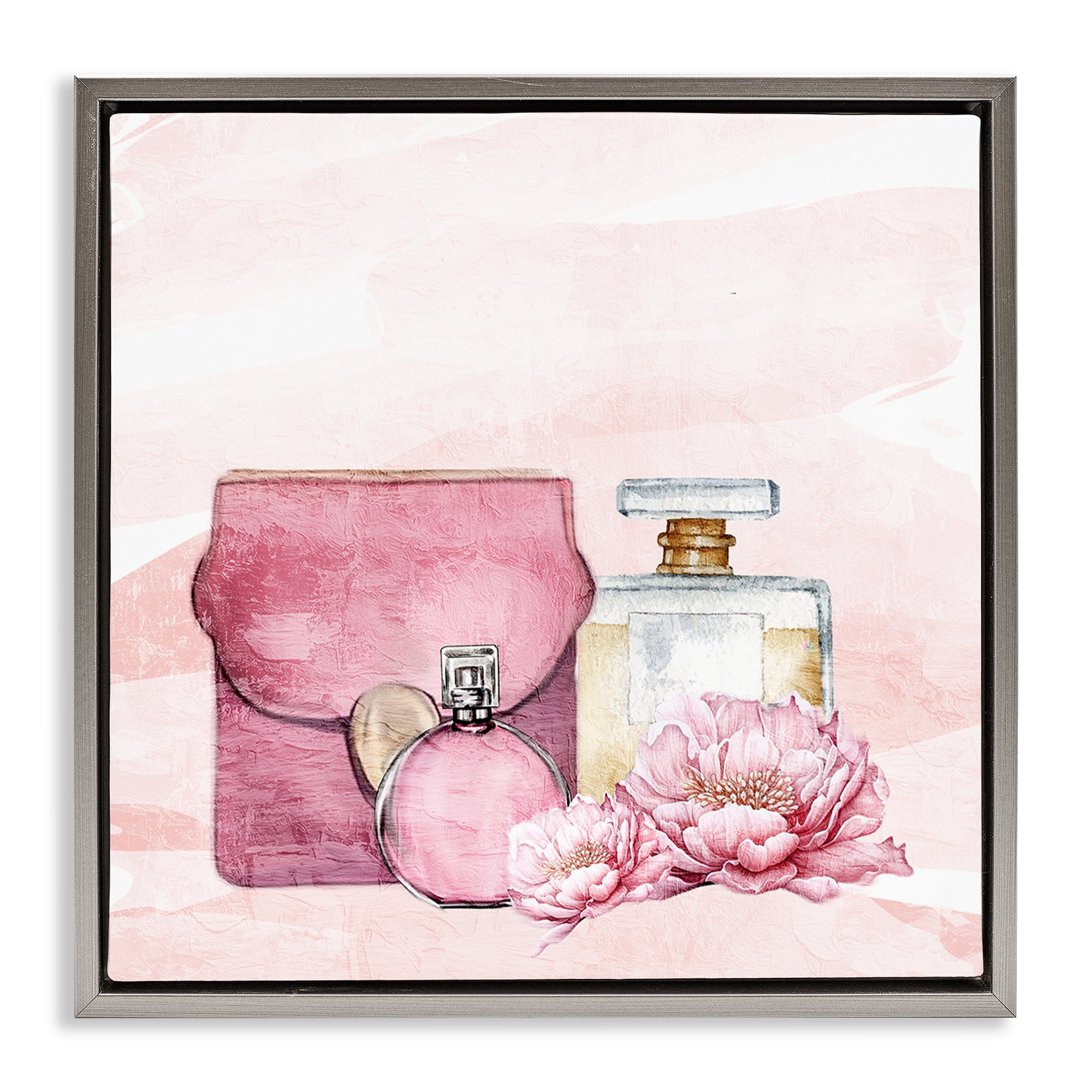 Stupell Industries Blush Glam Time Collection Gray Framed Floater ...