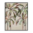 Stupell Industries Blushing Palm Tree Canopy Black Framed Giclee Art ...
