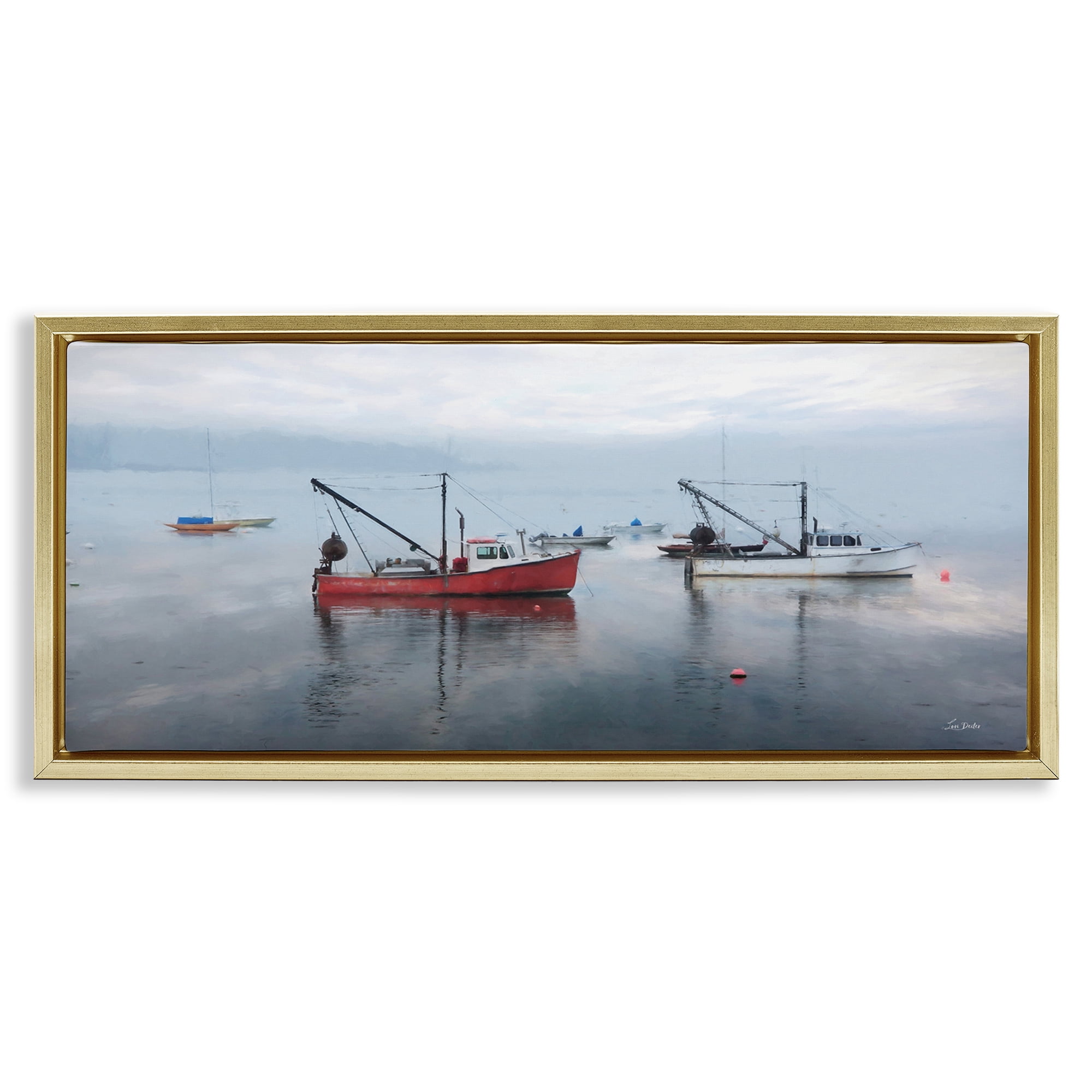 Stupell Industries Boat Harbor Seascape Nautical & Beach Photography ...