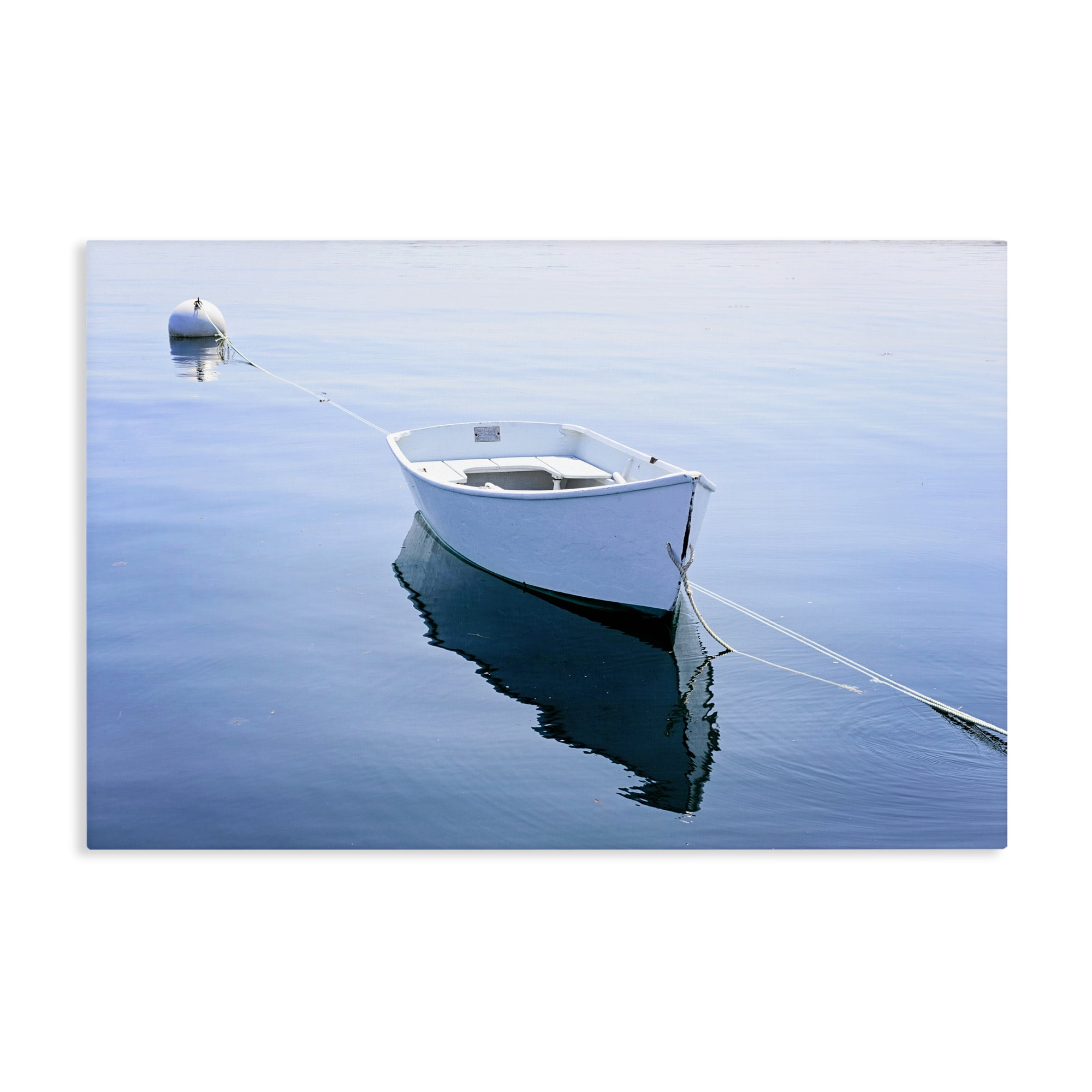 Stupell Industries Boat Tied to Dock Canvas Wall Art, design by JLM ...