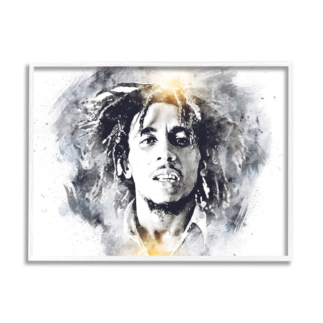Stupell Industries Bob Marly Modern Portrait Abstract Pattern Yellow ...