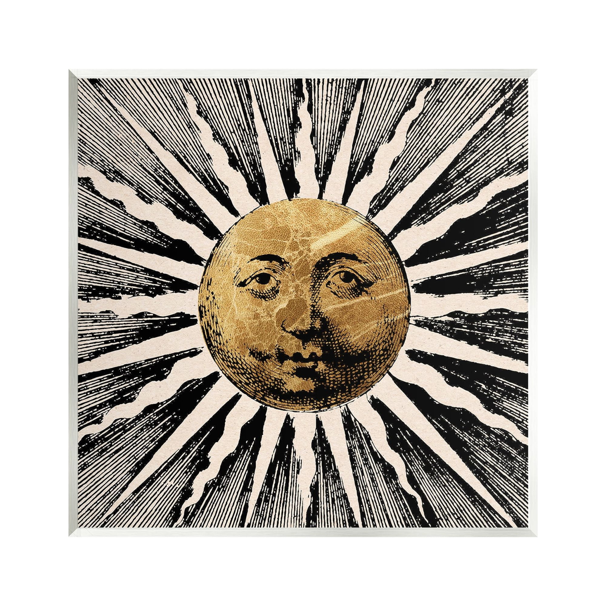 Stupell Industries Bohemian Sun Rays Landscape Painting Unframed Art ...