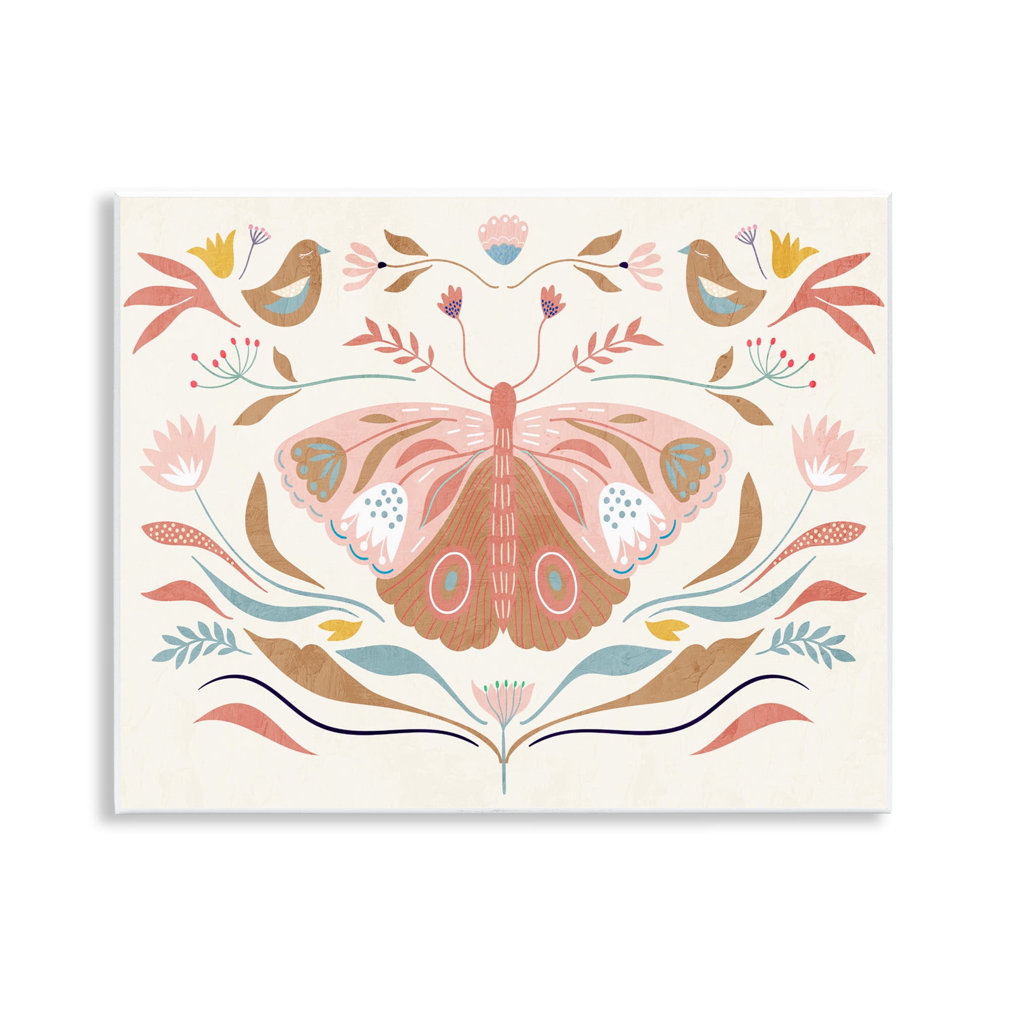 Stupell Industries Boho Folk Moth Insects Painting Unframed Art Print ...