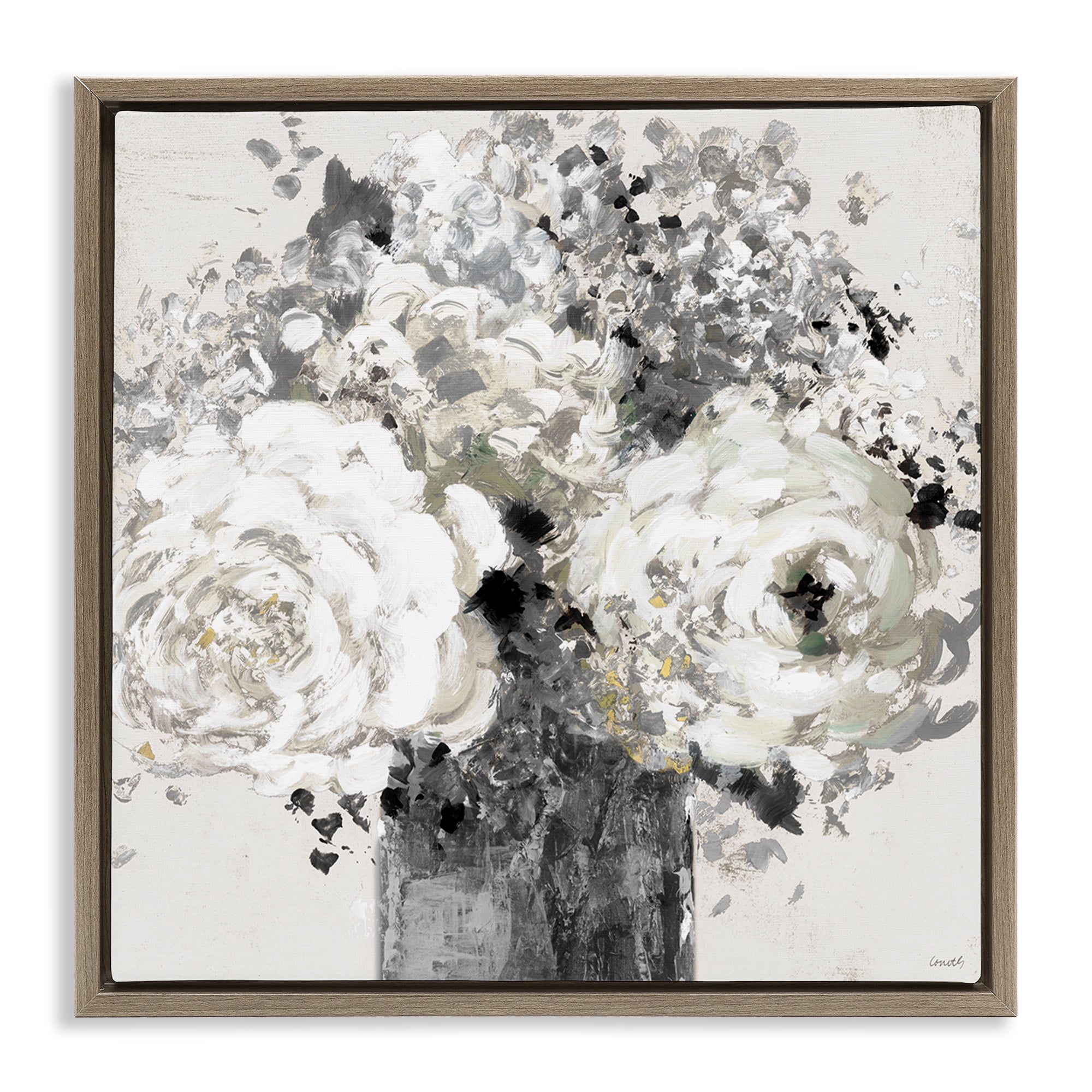 Stupell Industries Bold Abstract Floral Arrangement Botanical & Floral ...