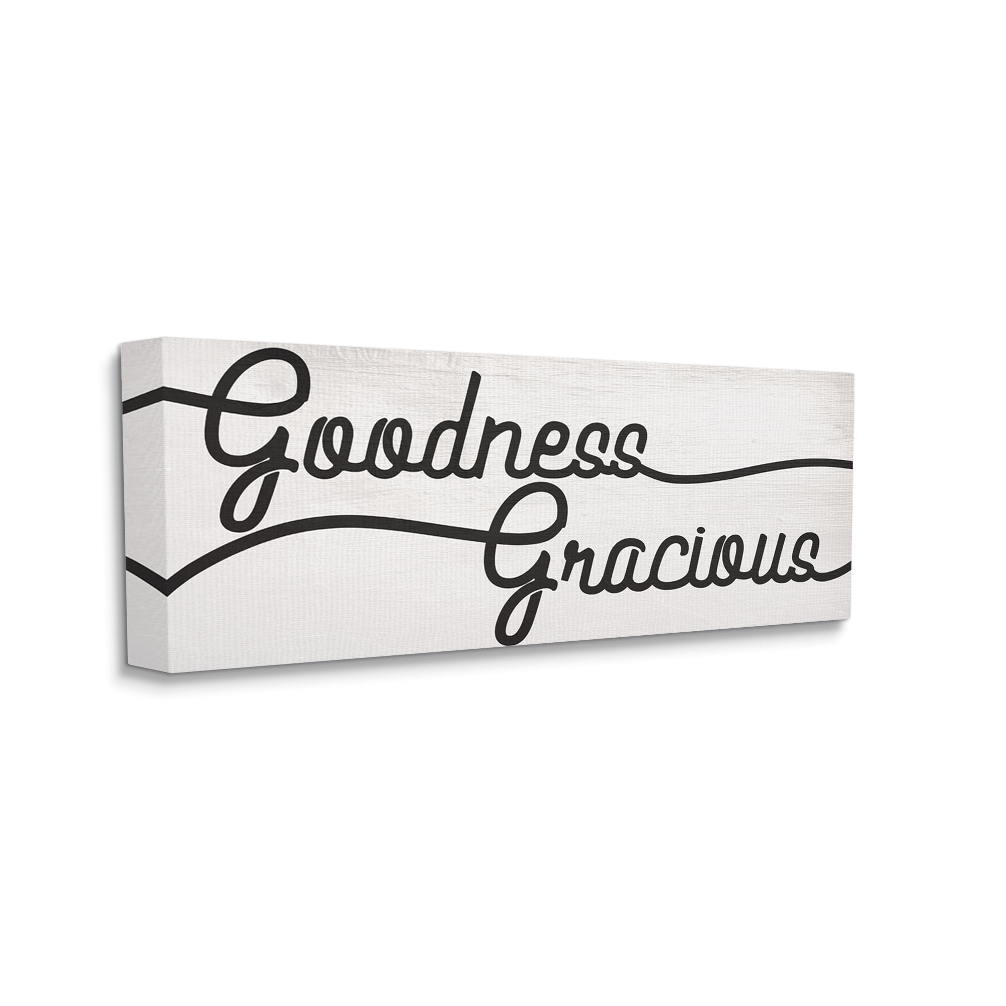 Stupell Industries Bold Goodness Gracious Phrase Minimal Family Text ...