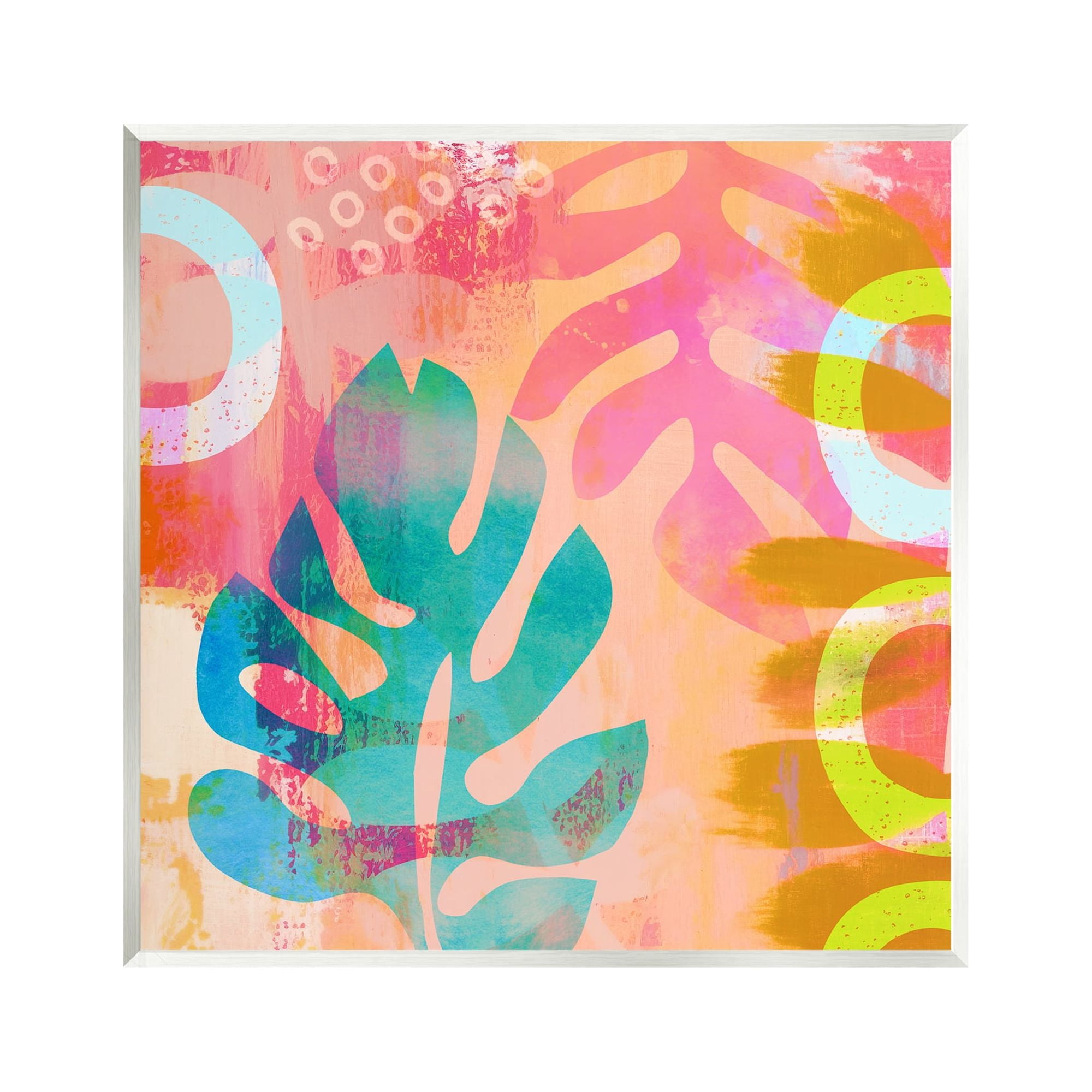 Stupell Industries Bold Plant Leaf Shapes Botanical & Floral Painting ...