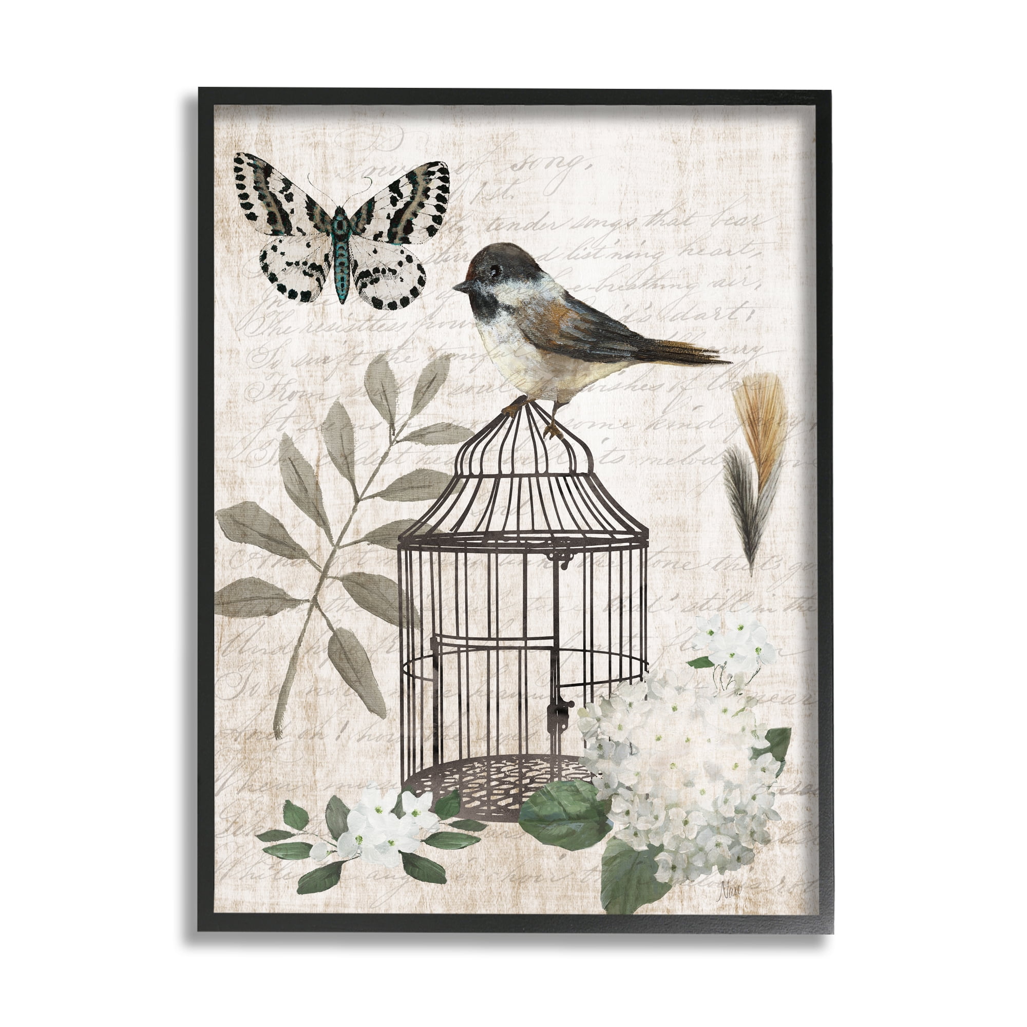Vintage Bird Cage Art