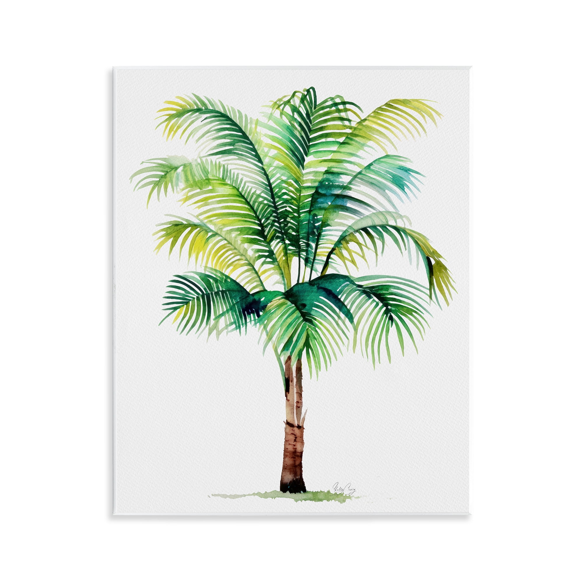 Stupell Industries Breezy Fronds Palm Wall Plaque Art, design by Shelly ...