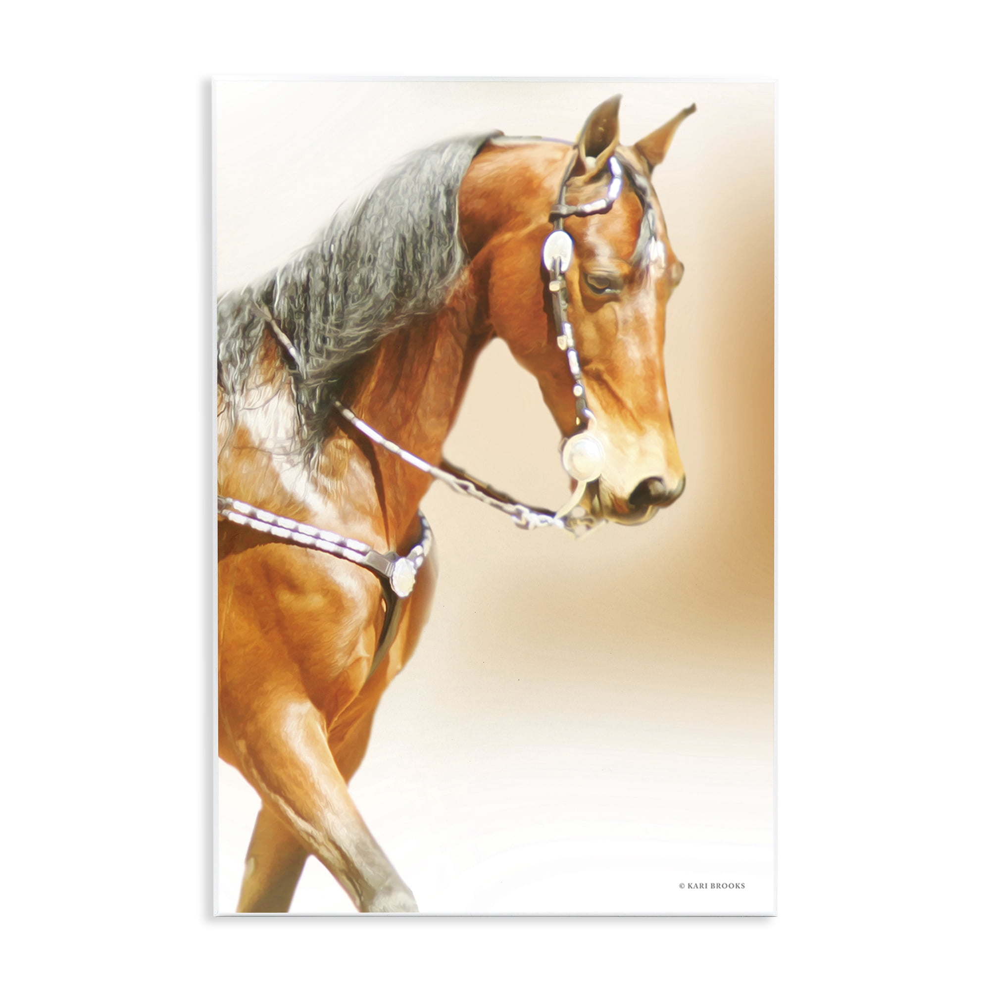 Stupell Industries Brown Majestic Horse Wall Plaque Art, design by Kari ...