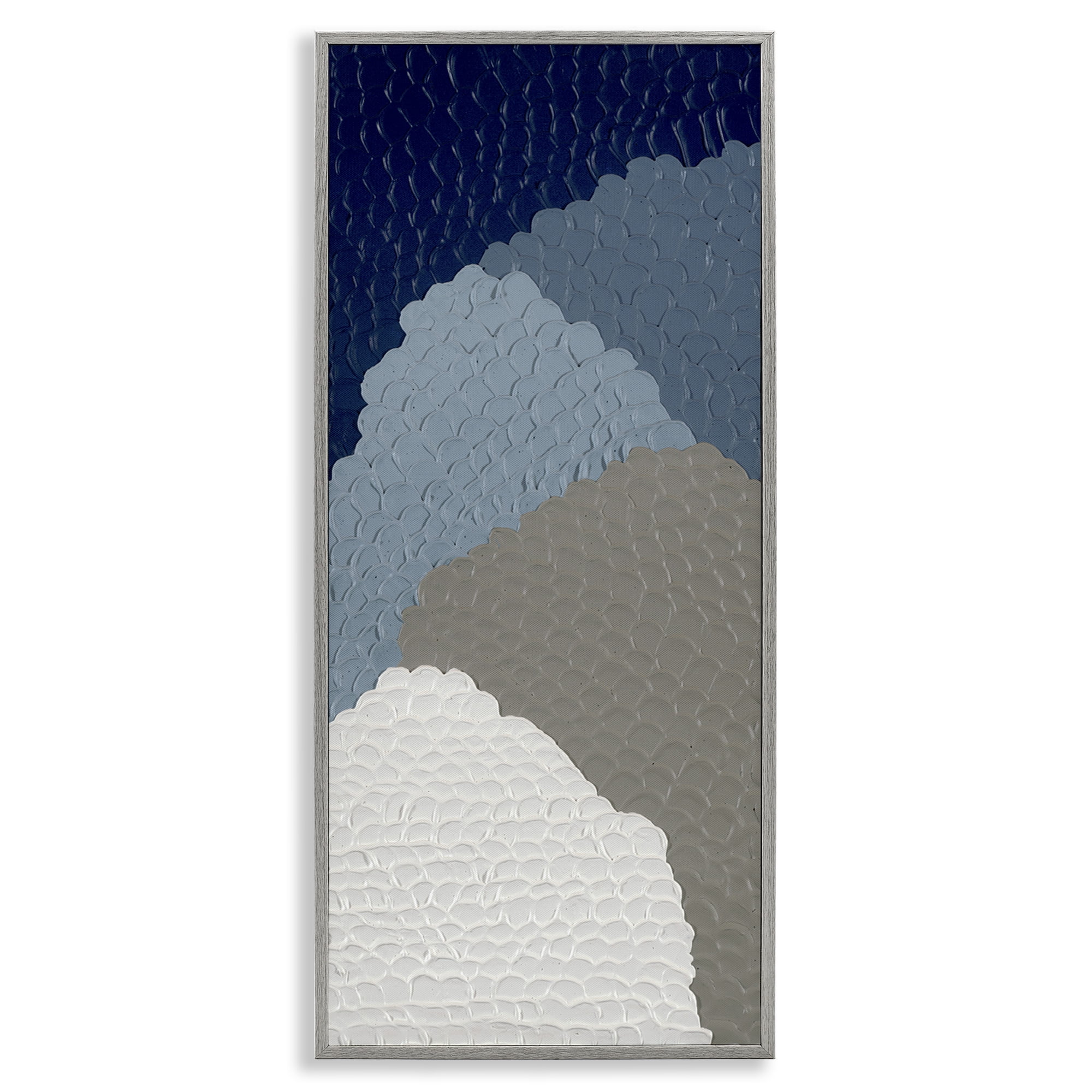 Stupell Industries Cascading Shapes Abstract Abstract Painting Gray ...