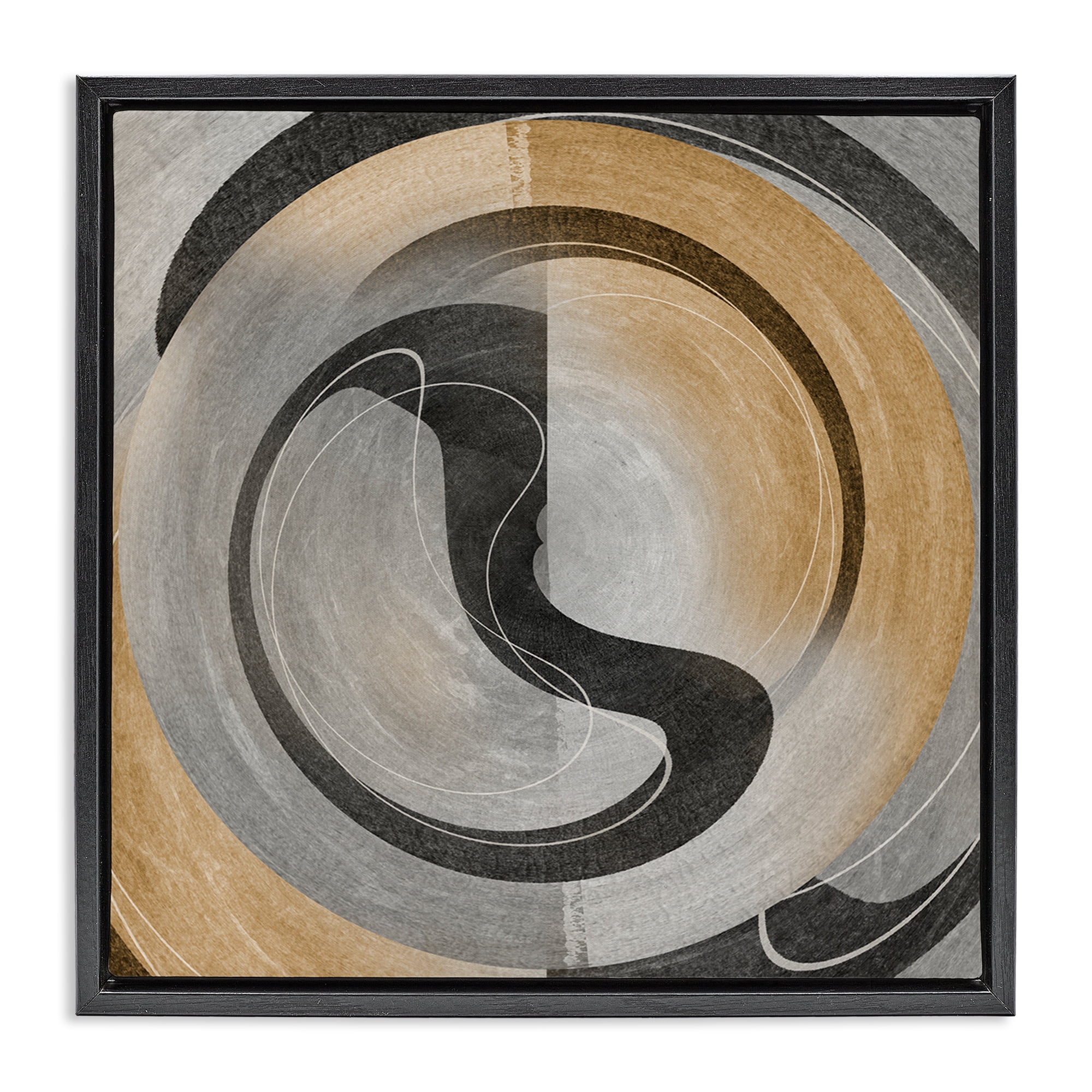 Stupell Industries Circular Swoop Abstract Painting - Wall Art ...