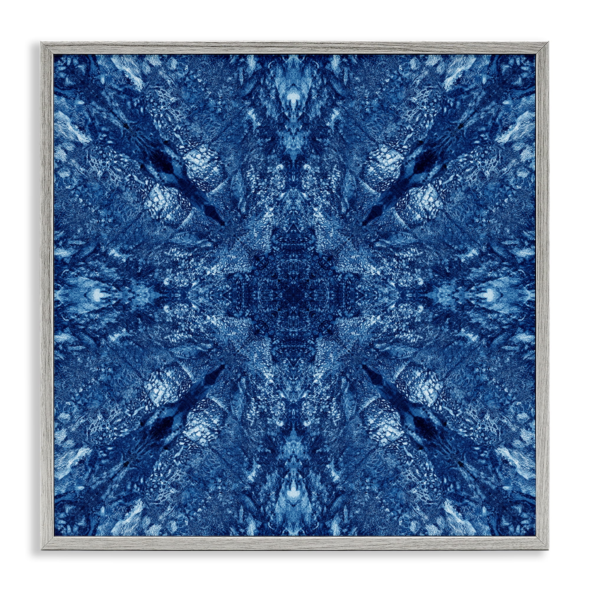 Stupell Industries Centric Symmetry Pattern Abstract Painting Gray ...