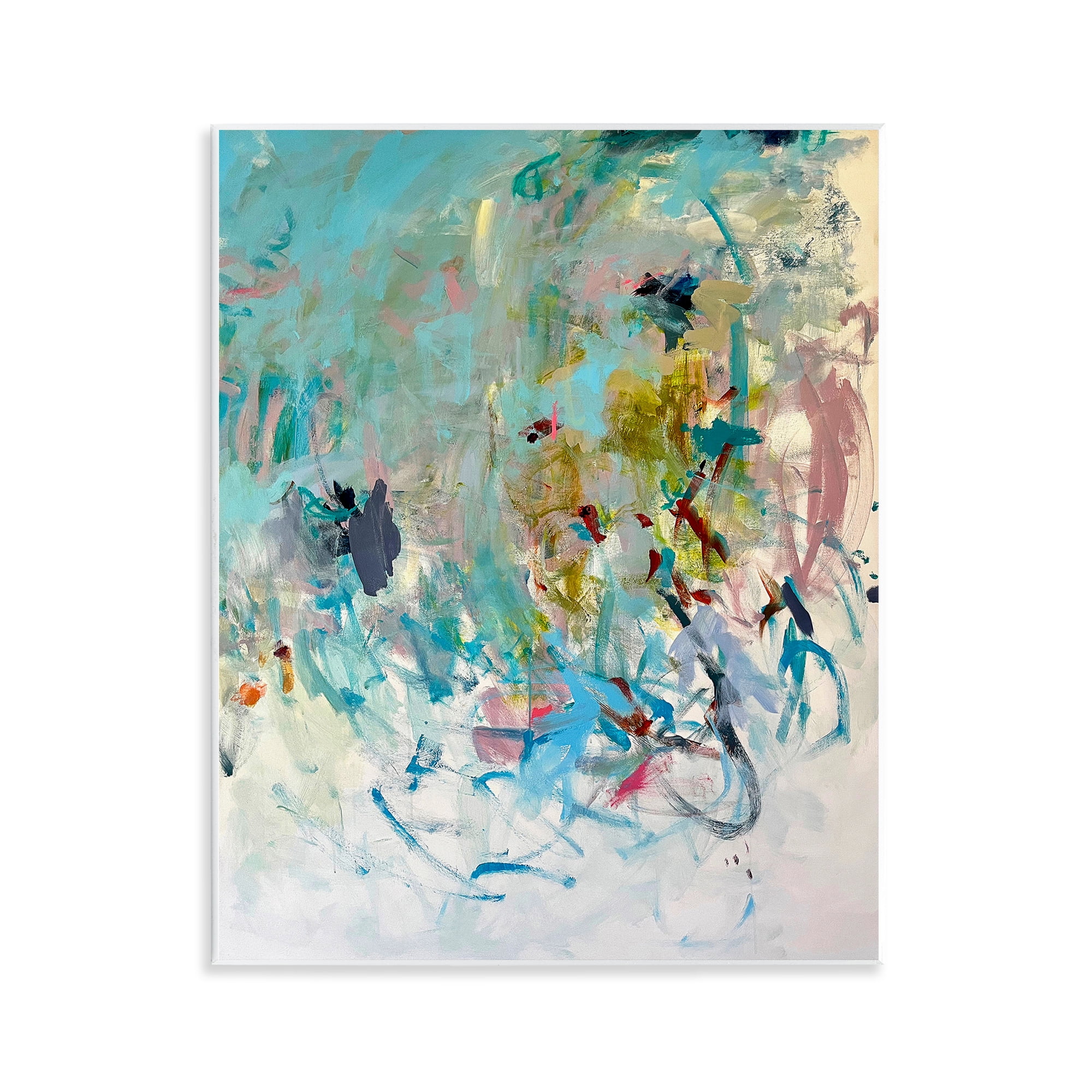 Stupell Industries Chaotic Ombre Scribble Abstract Painting Unframed ...