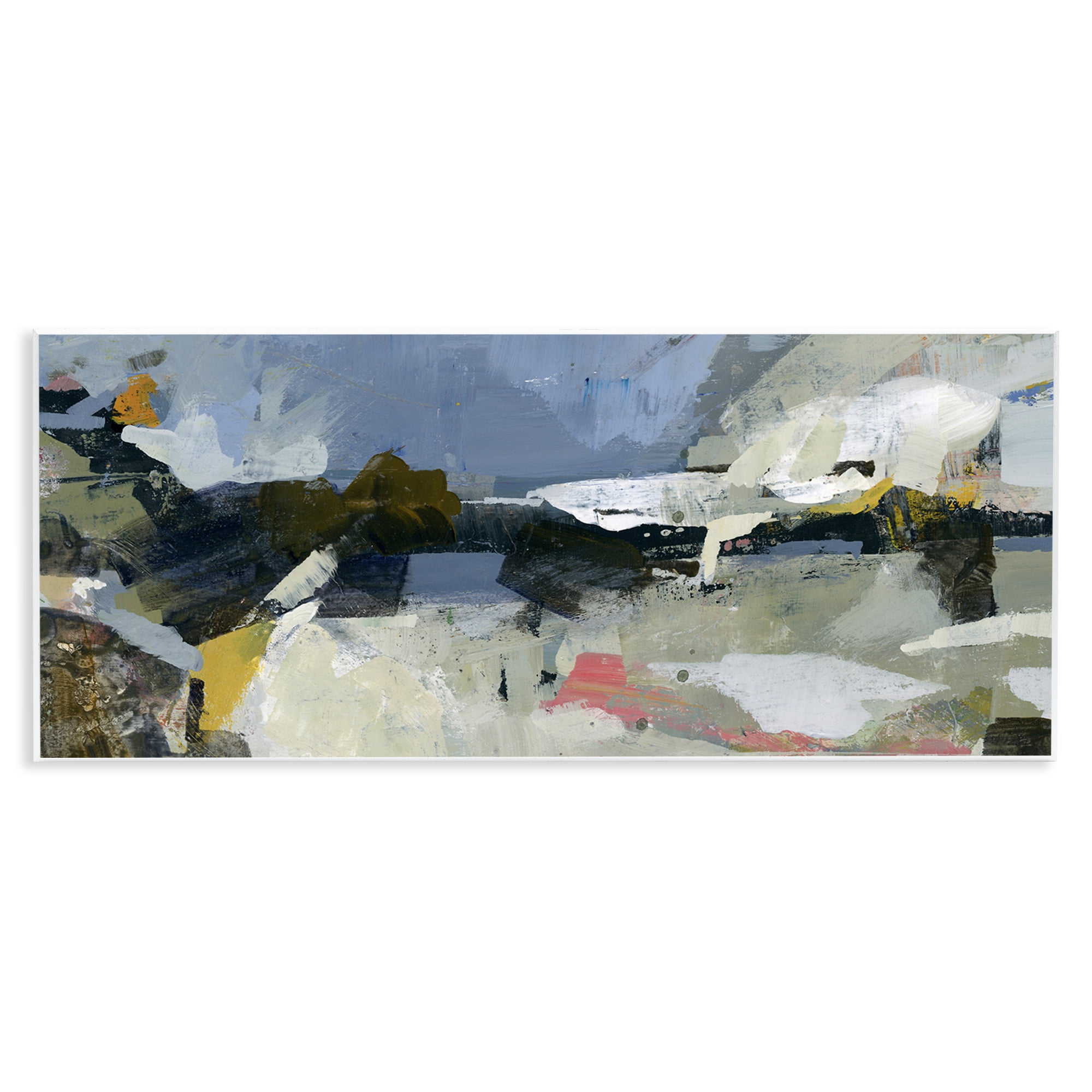 Stupell Industries Chaotic Paint Expressions Abstract Painting Unframed ...