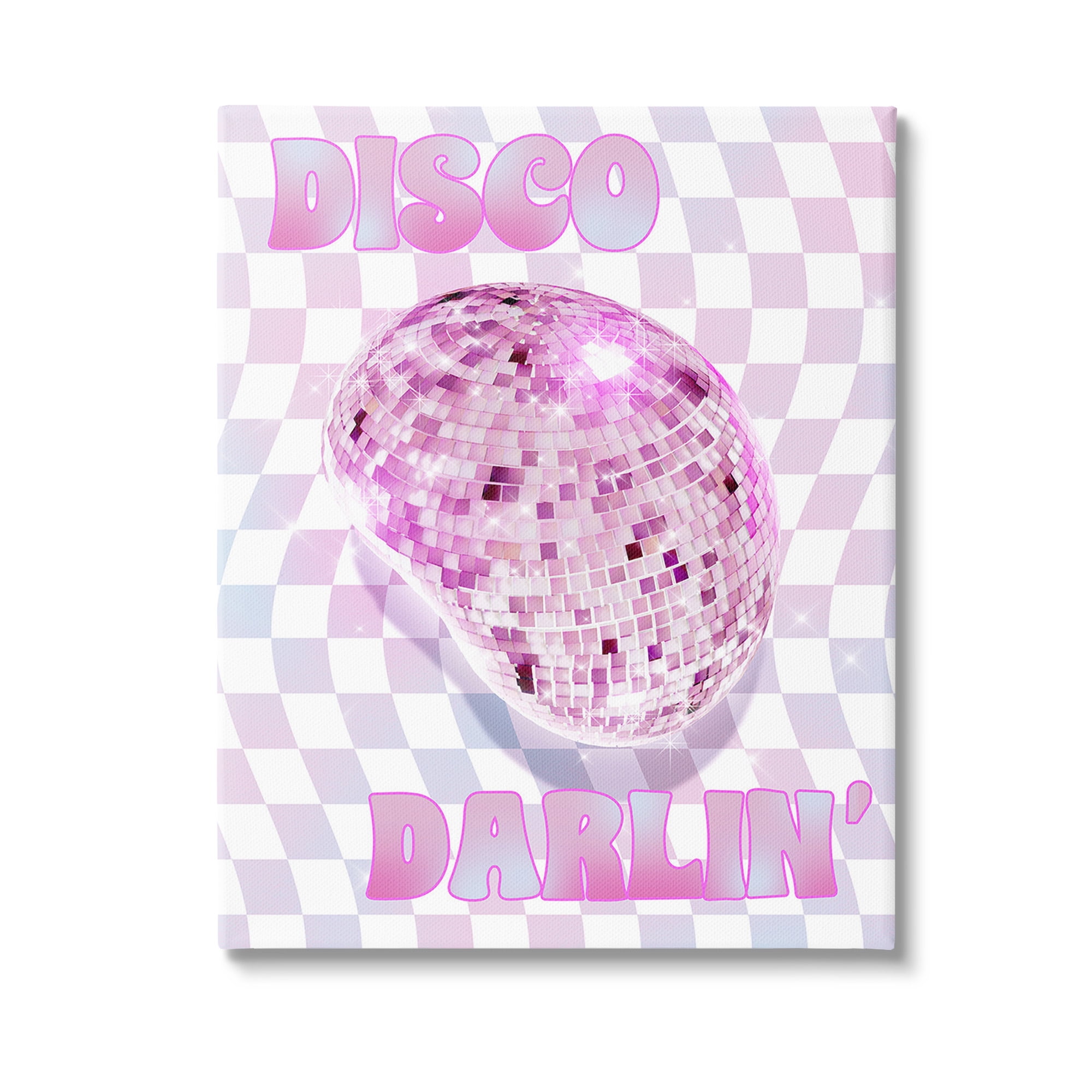Stupell Industries Checkered Disco Darlin' Abstract Painting Gallery ...
