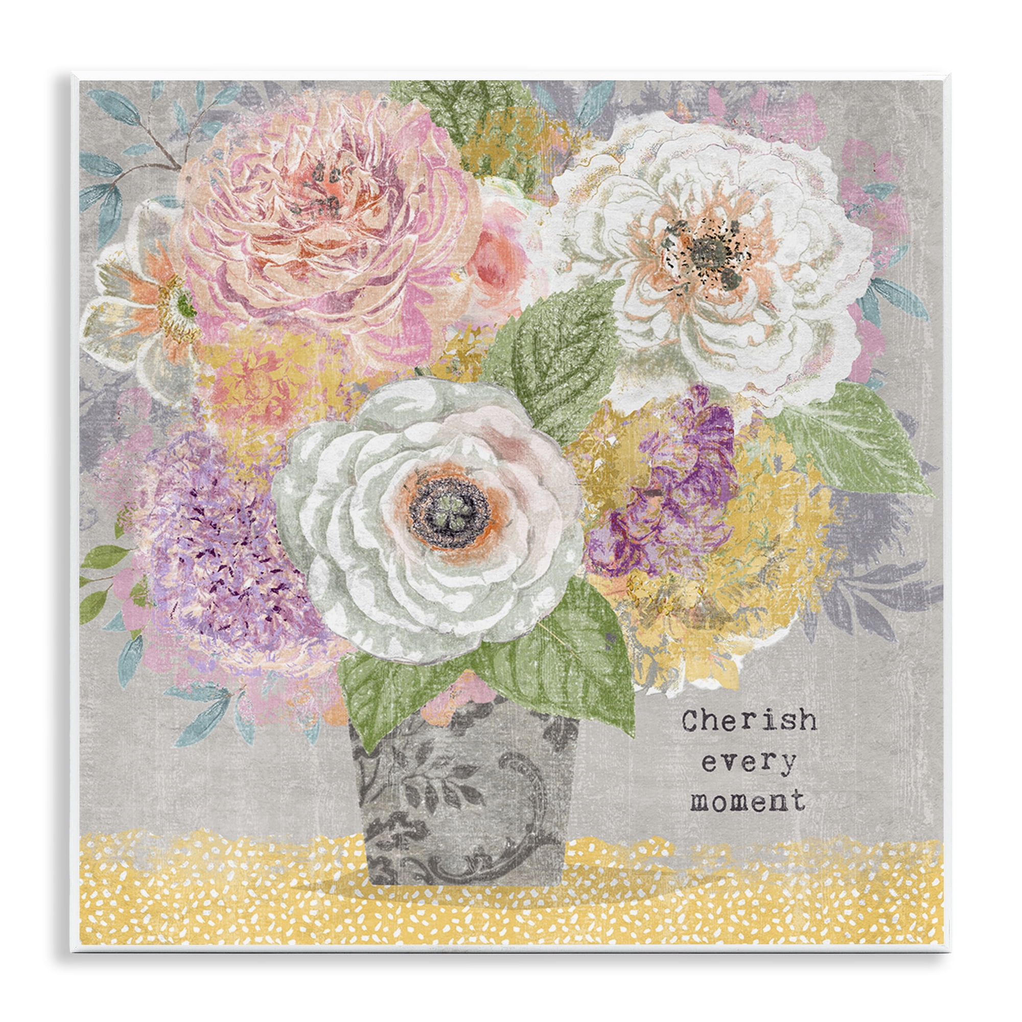 Stupell Industries Cherish Every Moment Inspiration Wall Plaque Art ...