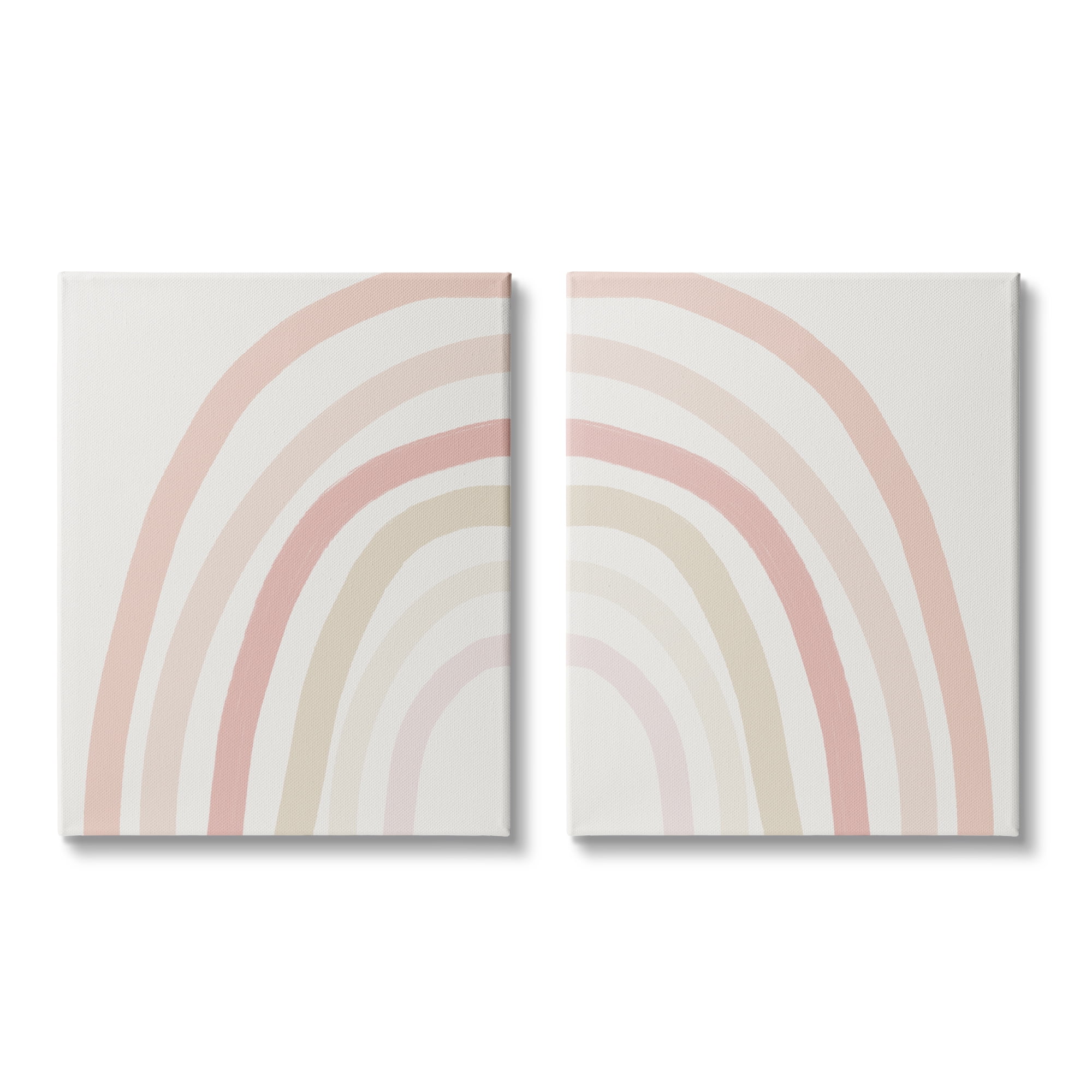 Free Shipping! Stupell Industries Children's Pastel Rainbow Canvas Wall ...