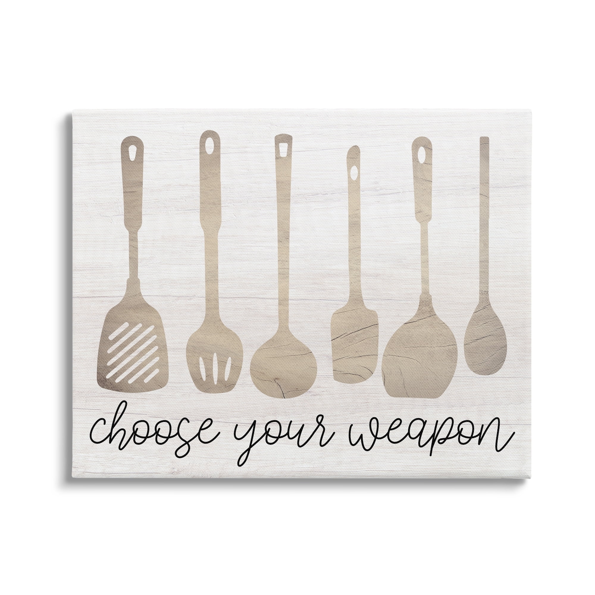 Stupell Industries Choose Your Weapon Kitchen Utensils Food & Beverage ...
