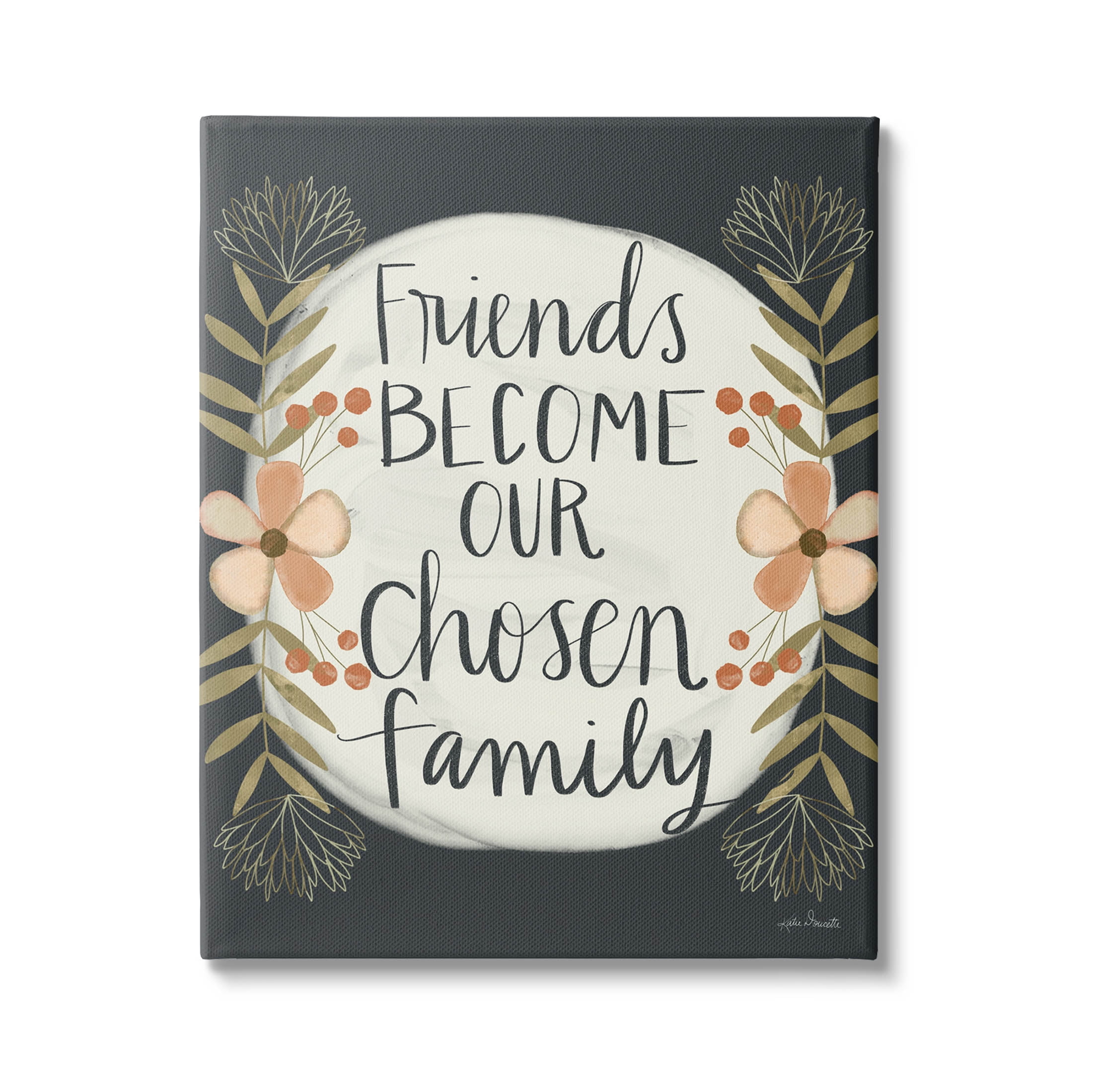 Stupell Industries Chosen Family Friendship Phrase Graphic Art Gallery ...