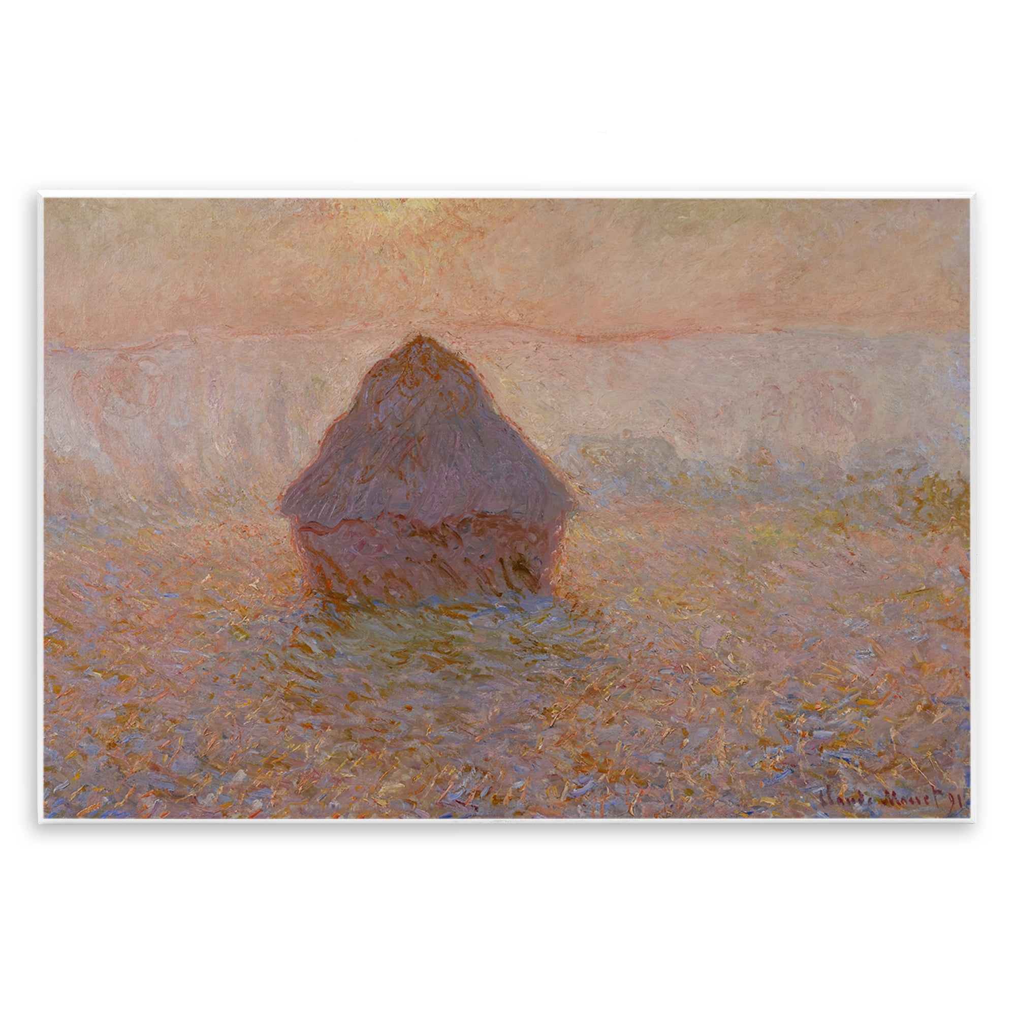 Stupell Industries Classical Monet Grainstack Landscape & Nature ...