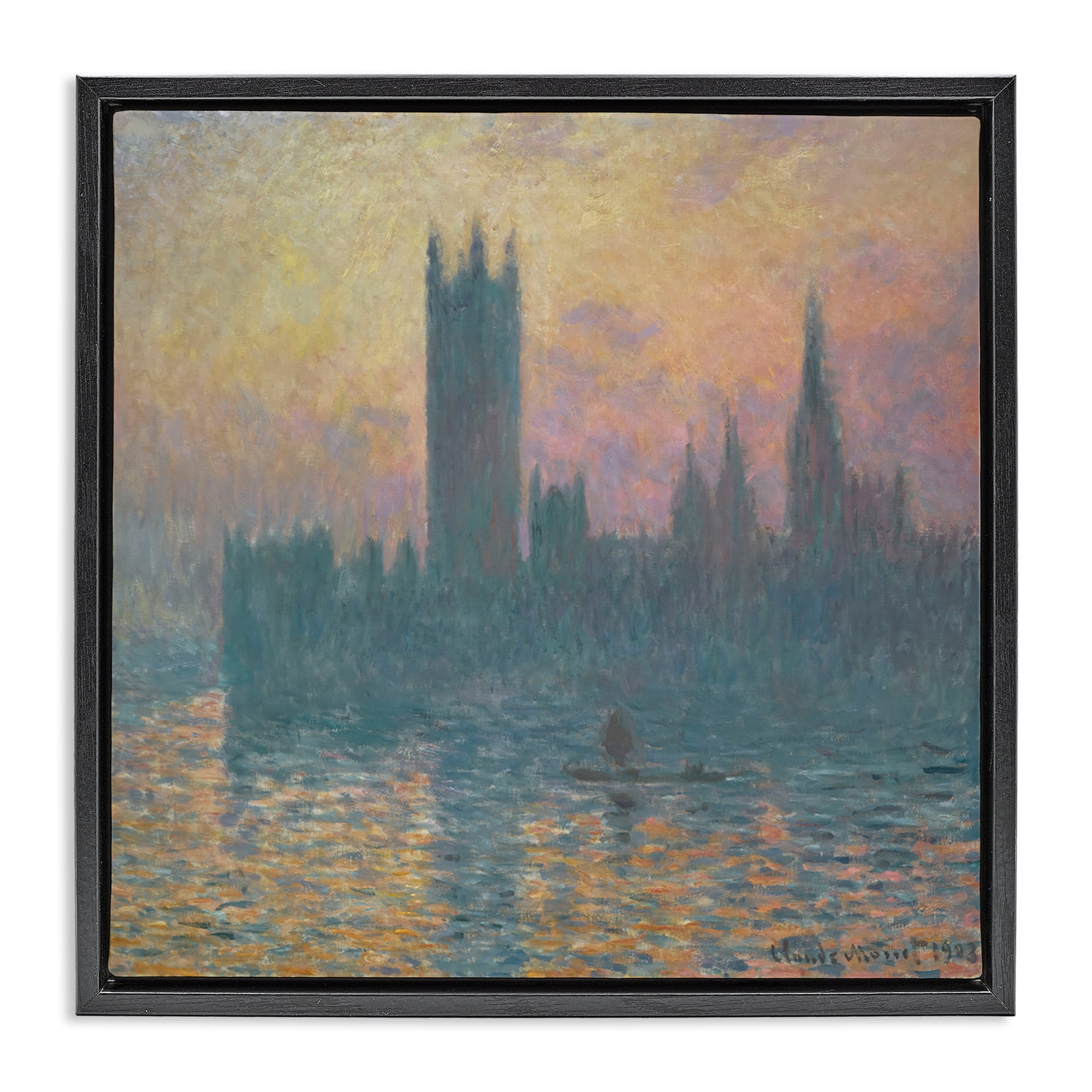 Stupell Industries Classical Monet London View Scenic & Cityscapes ...