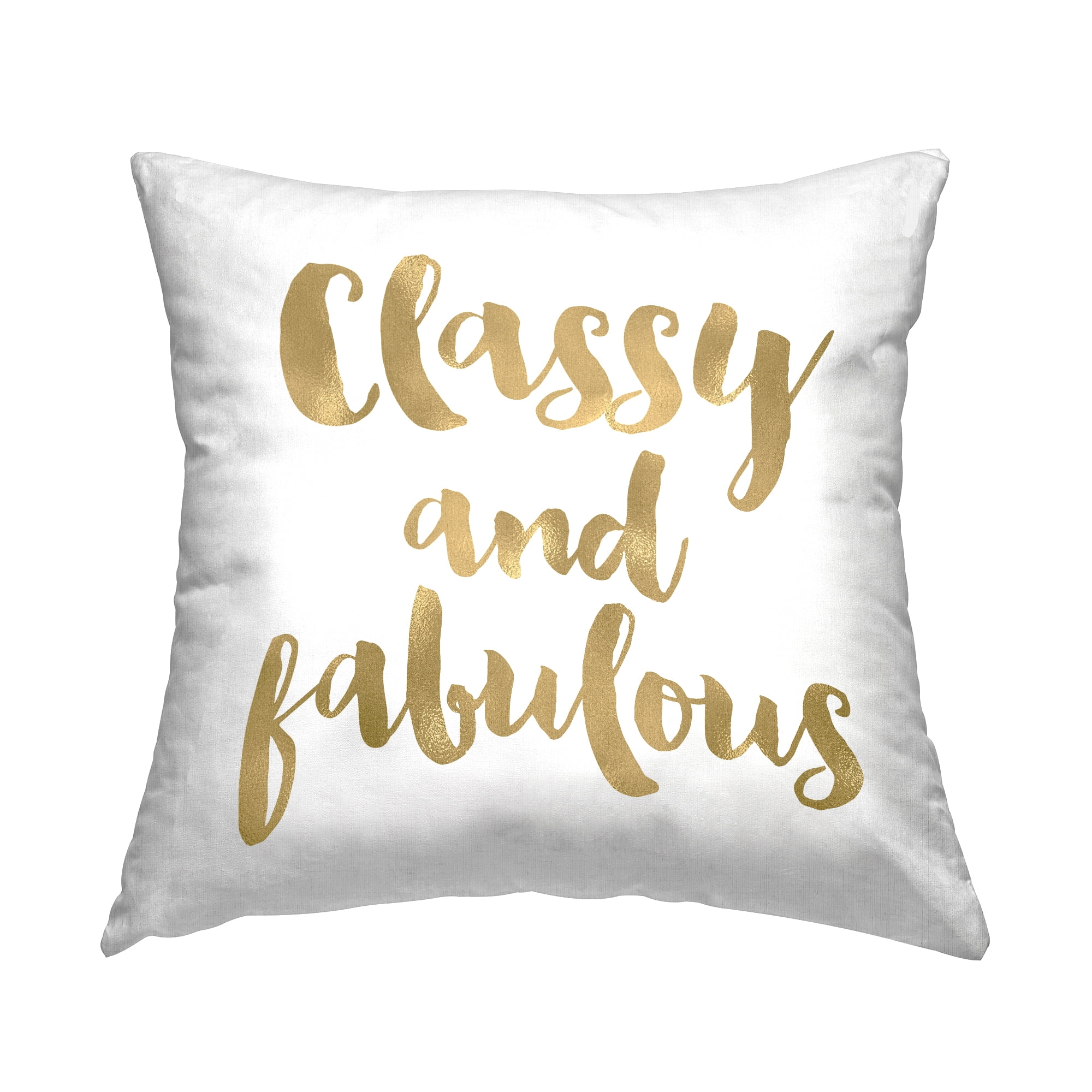 Stupell Industries Classy & Fabulous Glam Calligraphy Phrase Design by ...