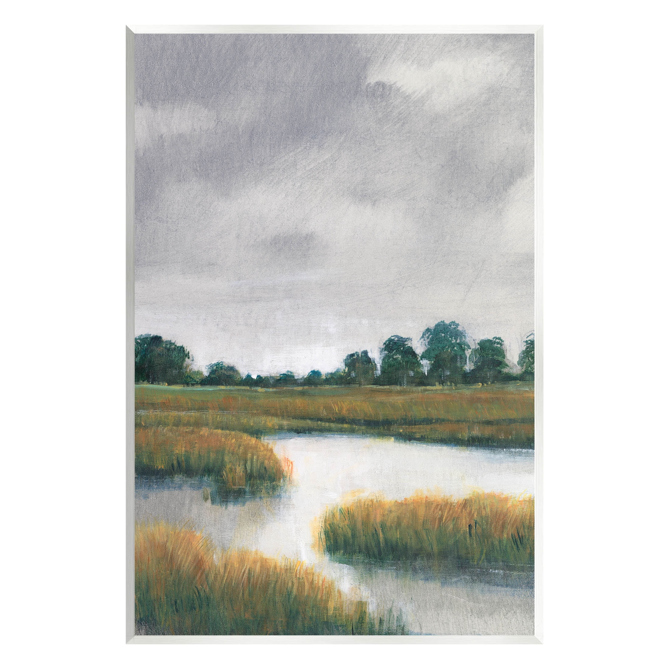 Stupell Cloudy Rural Marsh Landscape Painting by Tim OToole - Walmart.com