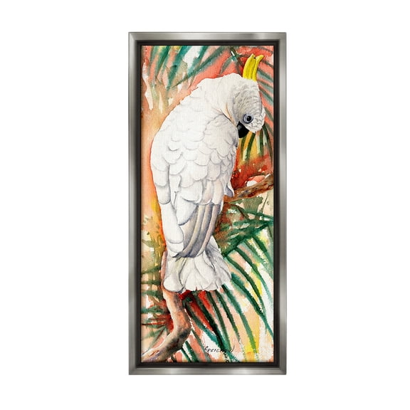 Stupell Industries Pelican on Grey Animals & Insects Painting Gold ...