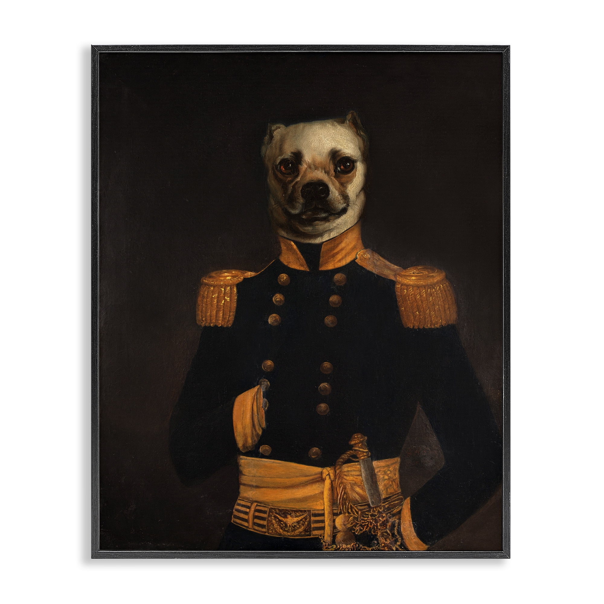 Stupell Industries Colonial Dog Framed Art Print - Walmart.com