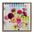 Stupell Industries Color Chart Pastel Bloom Study Brown Framed Floater ...
