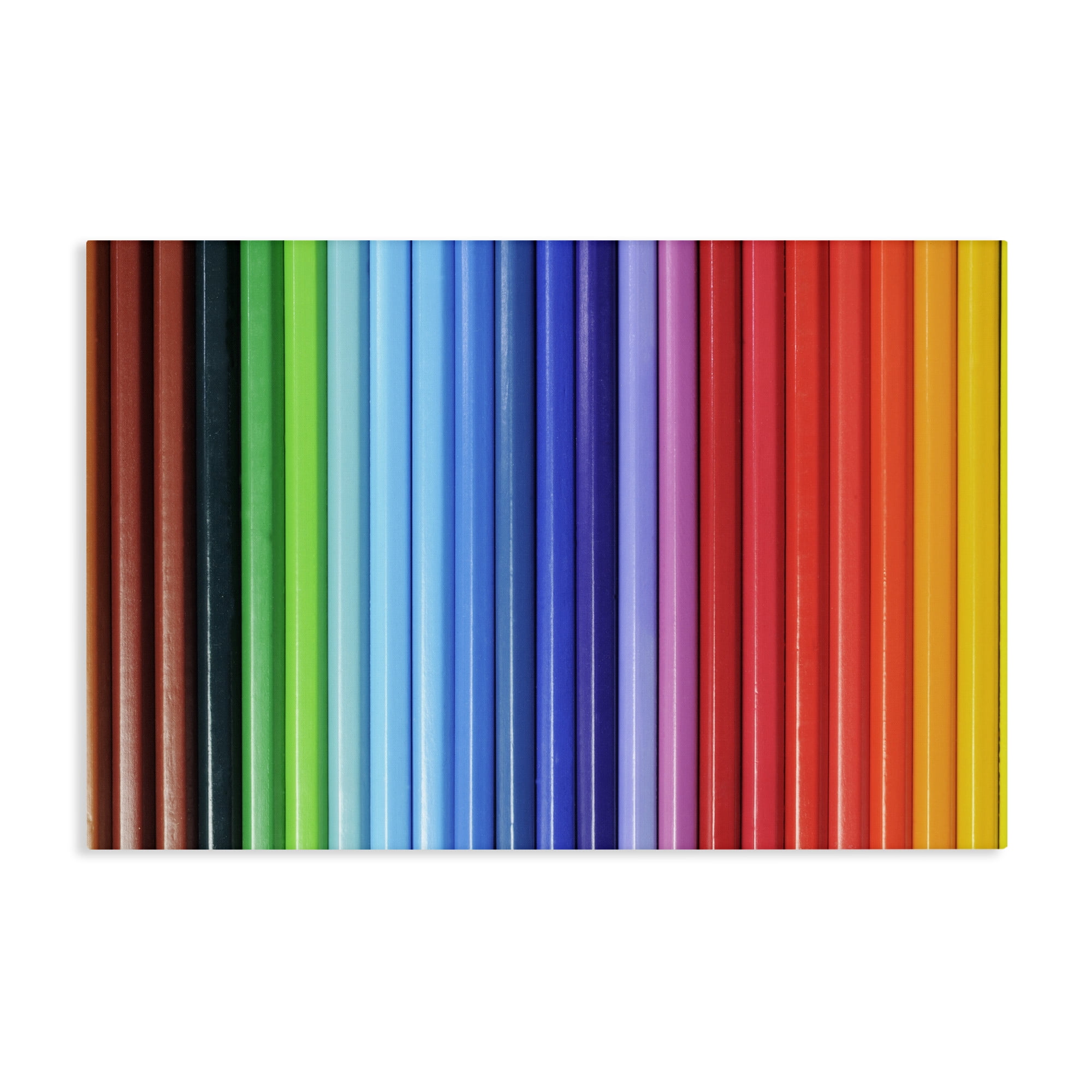 Stupell Industries Colored Pencil Lineup Canvas Wall Art, design by Tom ...