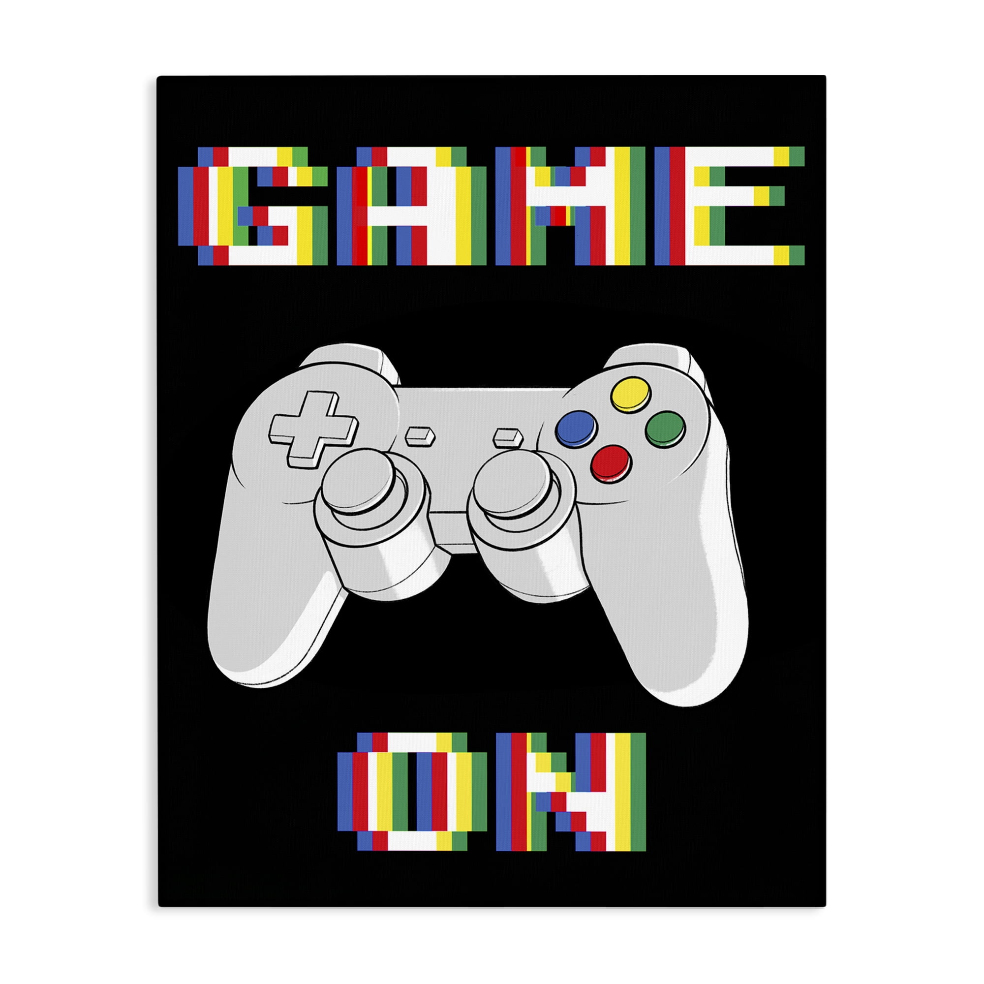 Stupell Industries Colorful Digital Game On Canvas Wall Art, design by ...