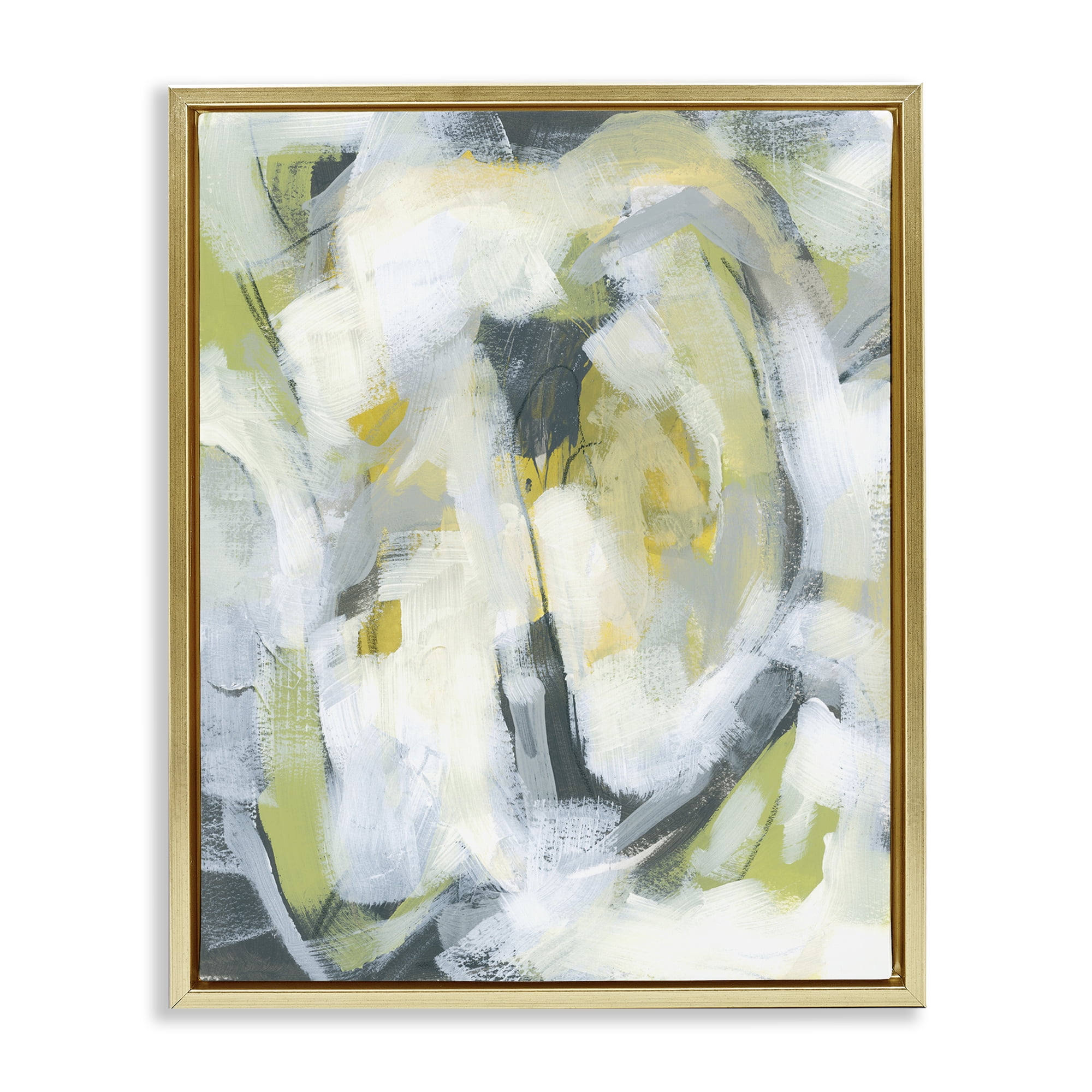 Stupell Industries Complex Abstract Distortion Abstract Painting Gold ...