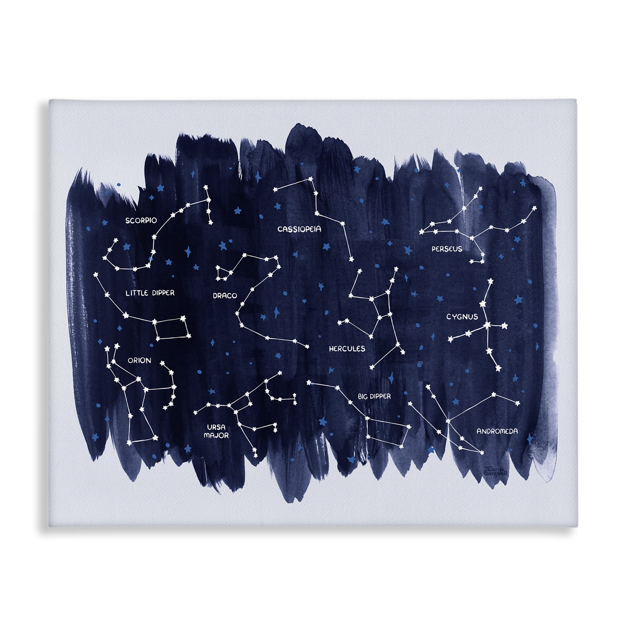 Stupell Industries Constellations on Blue Animals & Insects Painting ...