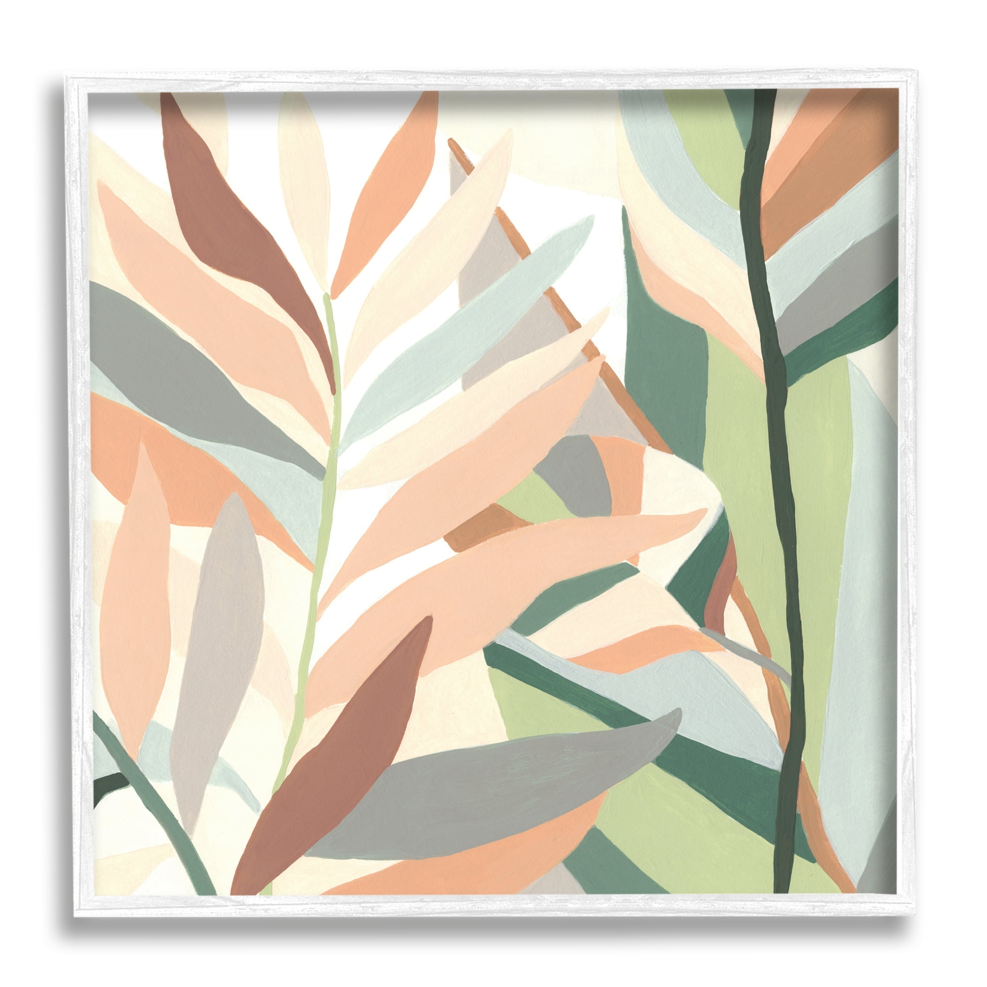 Stupell Industries Contemporary Tropical Palm Leaves Botanical & Floral ...