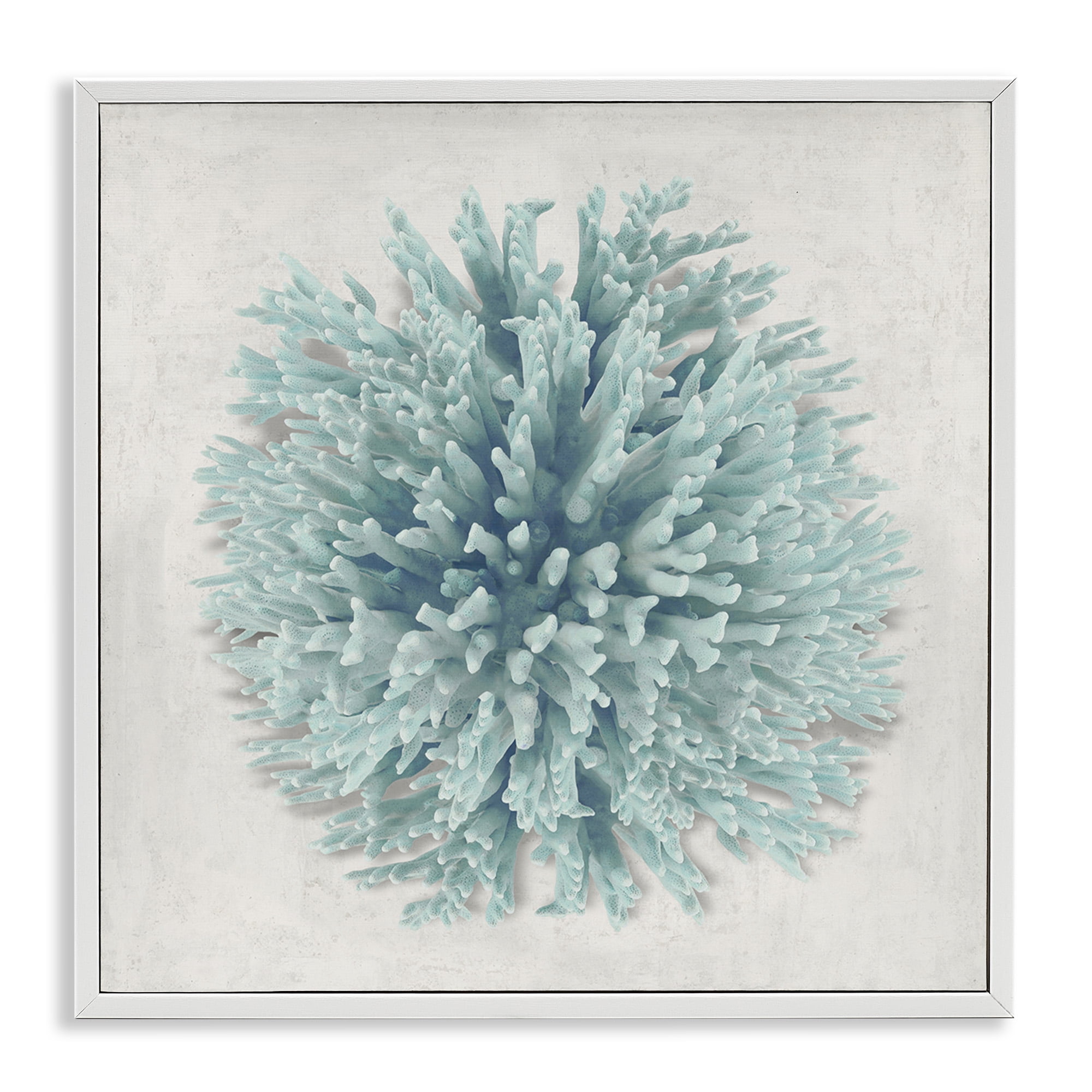 Stupell Industries Coral Ball Blue Sea Beach Design Nature Painting ...