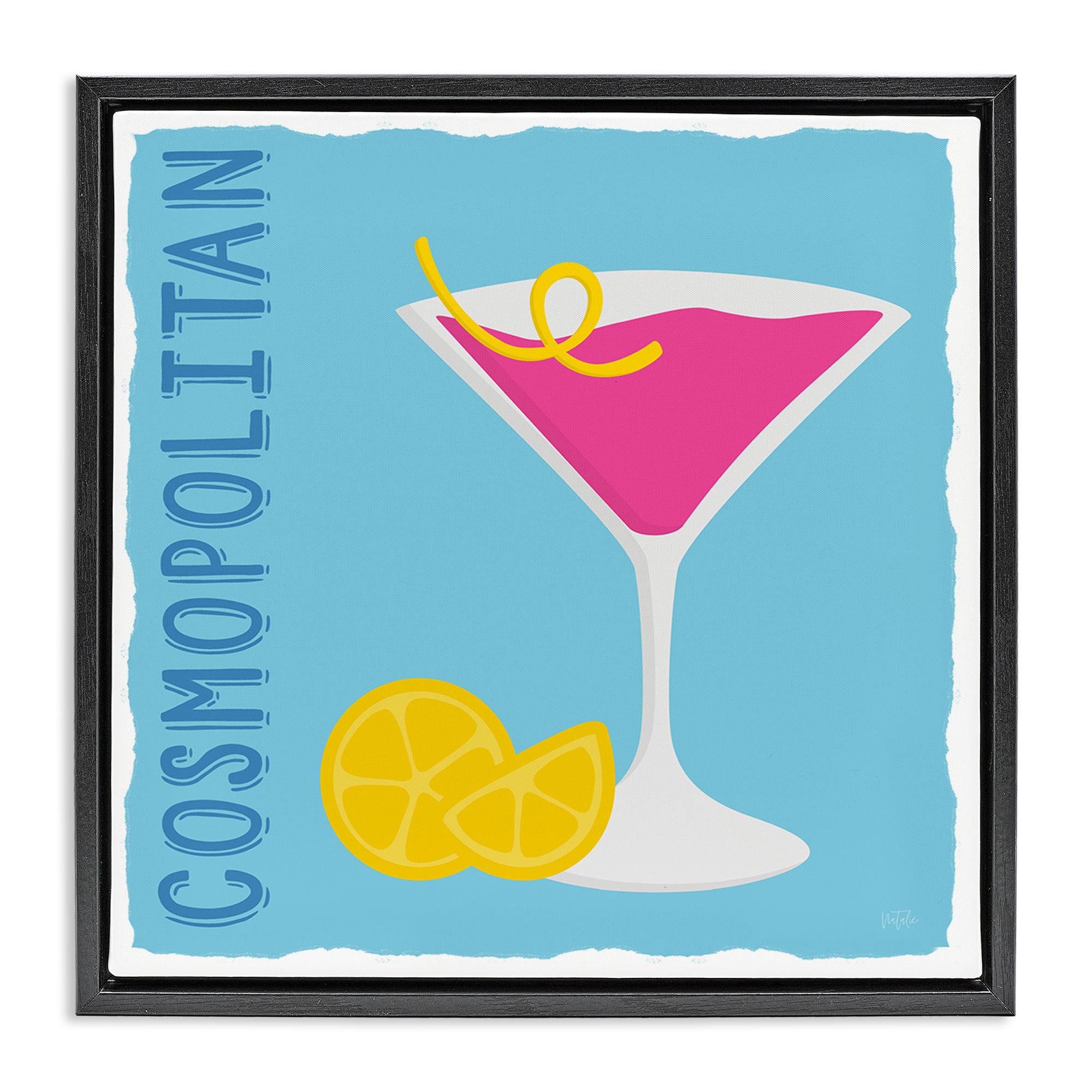 Stupell Industries Cosmopolitan Cocktail Drink Food & Beverage Painting ...