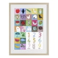 Stupell Industries Counting & Alphabet Learning Birch Framed Print ...