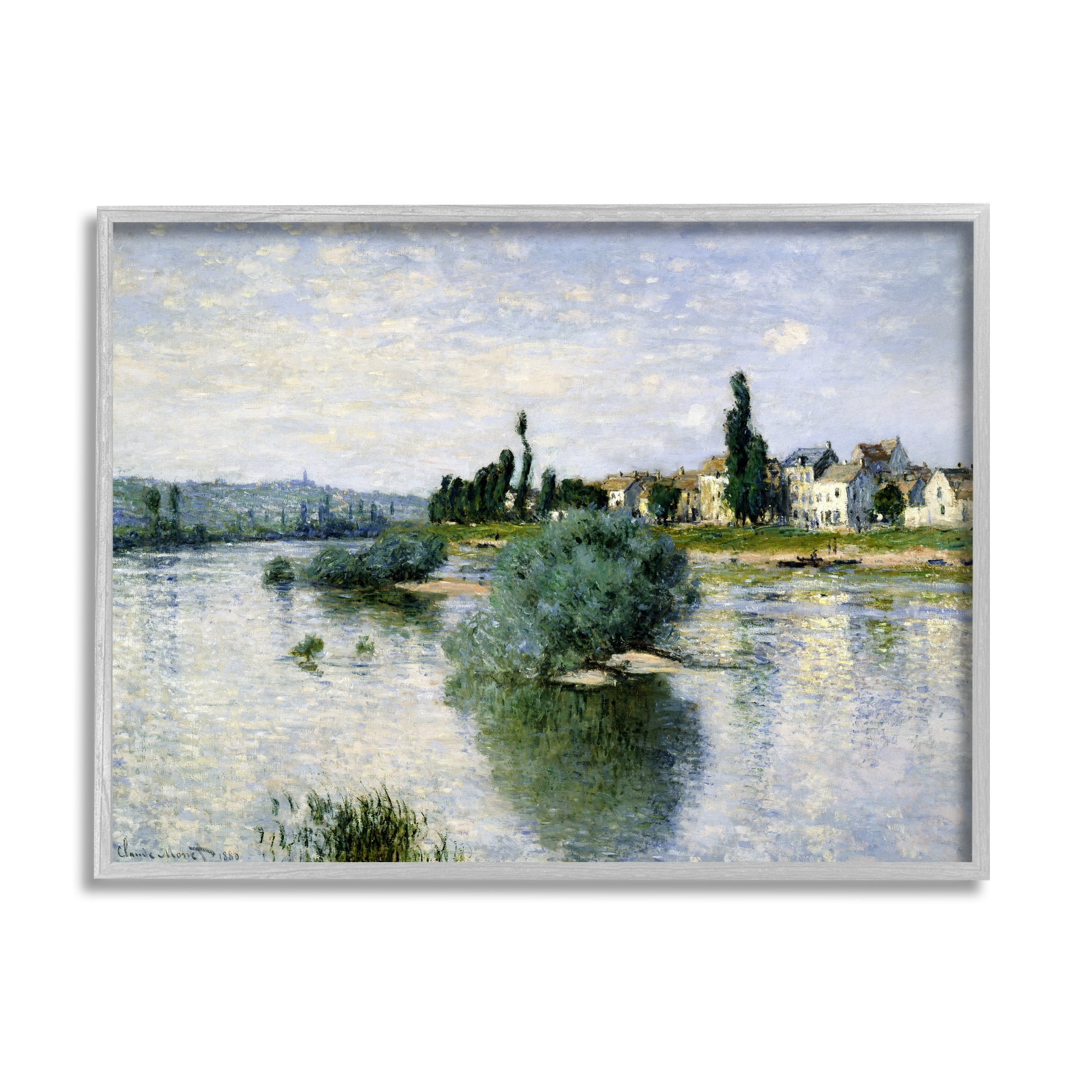 Countryside Homes Lake Landscape Monet Art Print - 30x24 - Walmart.com