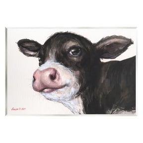 Kissing Cows Farm Animals Art Print - Lithograph - 12x12 Inches ...