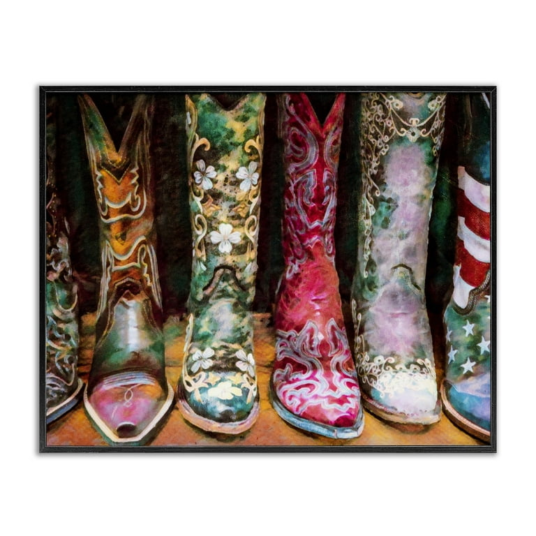Cowboy Boots Metal Art