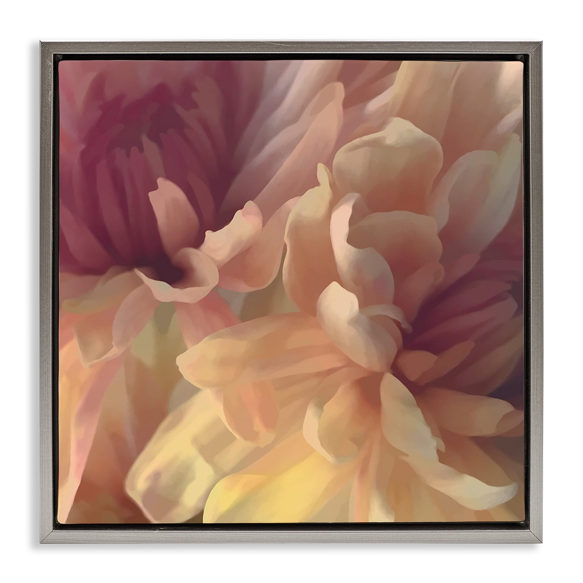 Stupell Industries Curling Dahlia Petals Botanical & Floral Painting ...