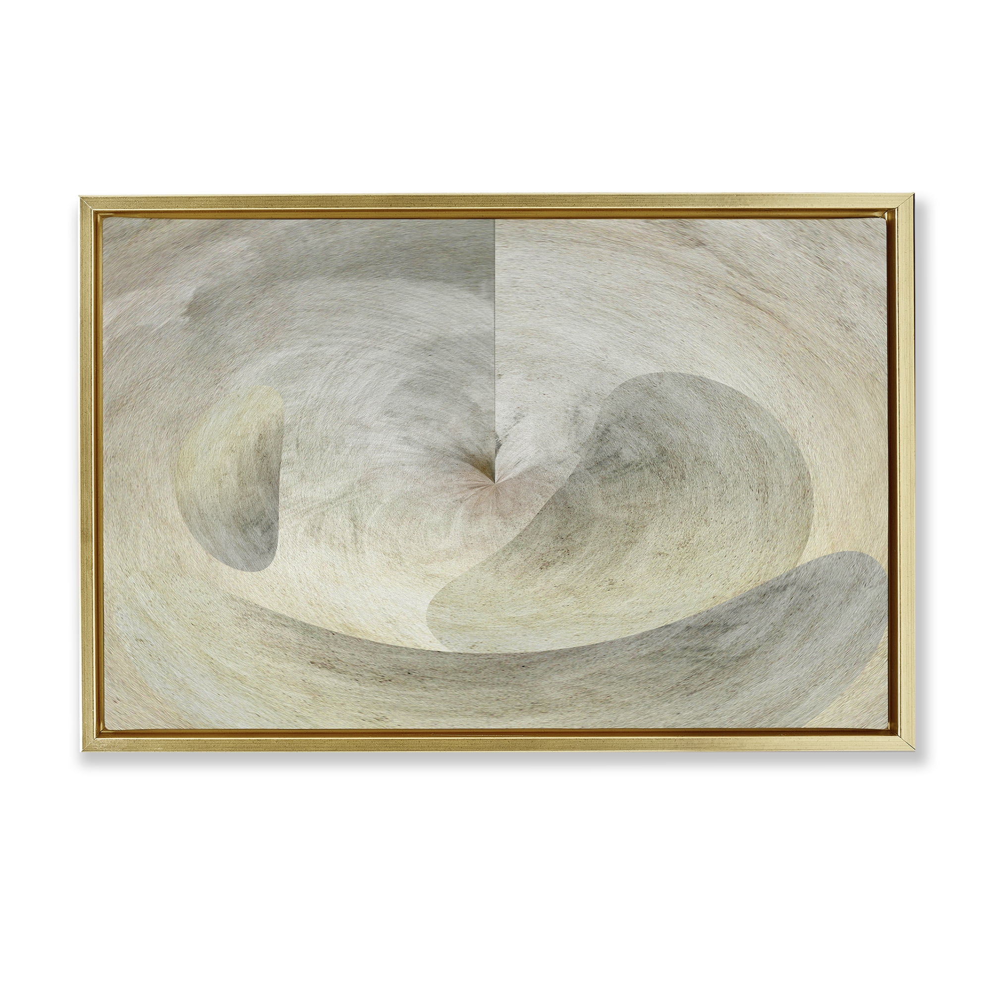 Stupell Industries Curving Freeform Abstract Abstract Painting Gold ...