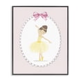 Stupell Industries Dainty Dance on Stripes Black Framed Giclee Art ...