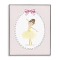 Stupell Industries Dainty Dance on Stripes Gray Framed Giclee Art ...