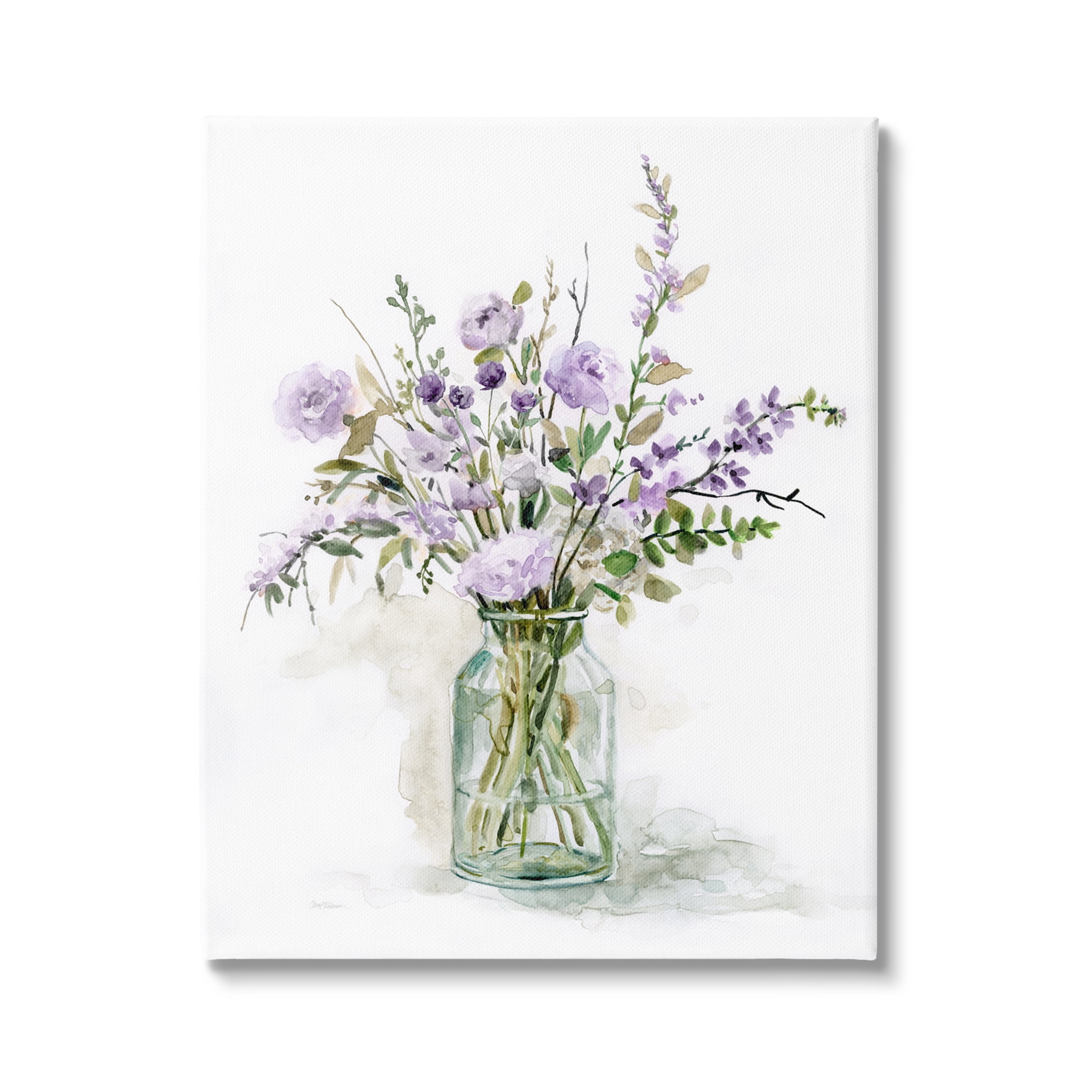 Stupell Dainty Lavender Blooms Canvas Print - 16x20 Inches - Walmart.com