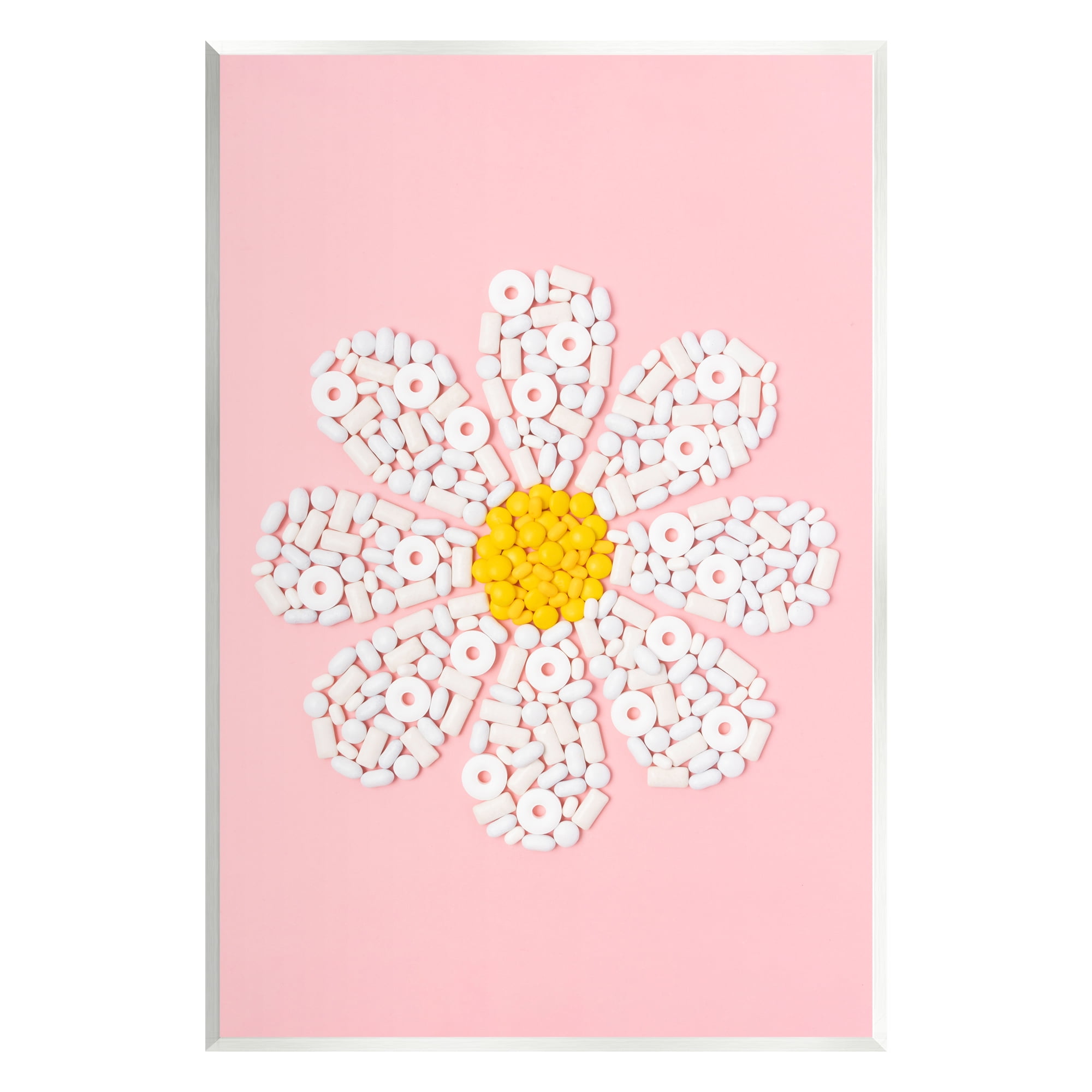 Stupell Industries Daisy Shaped Candies Botanical & Floral Painting ...