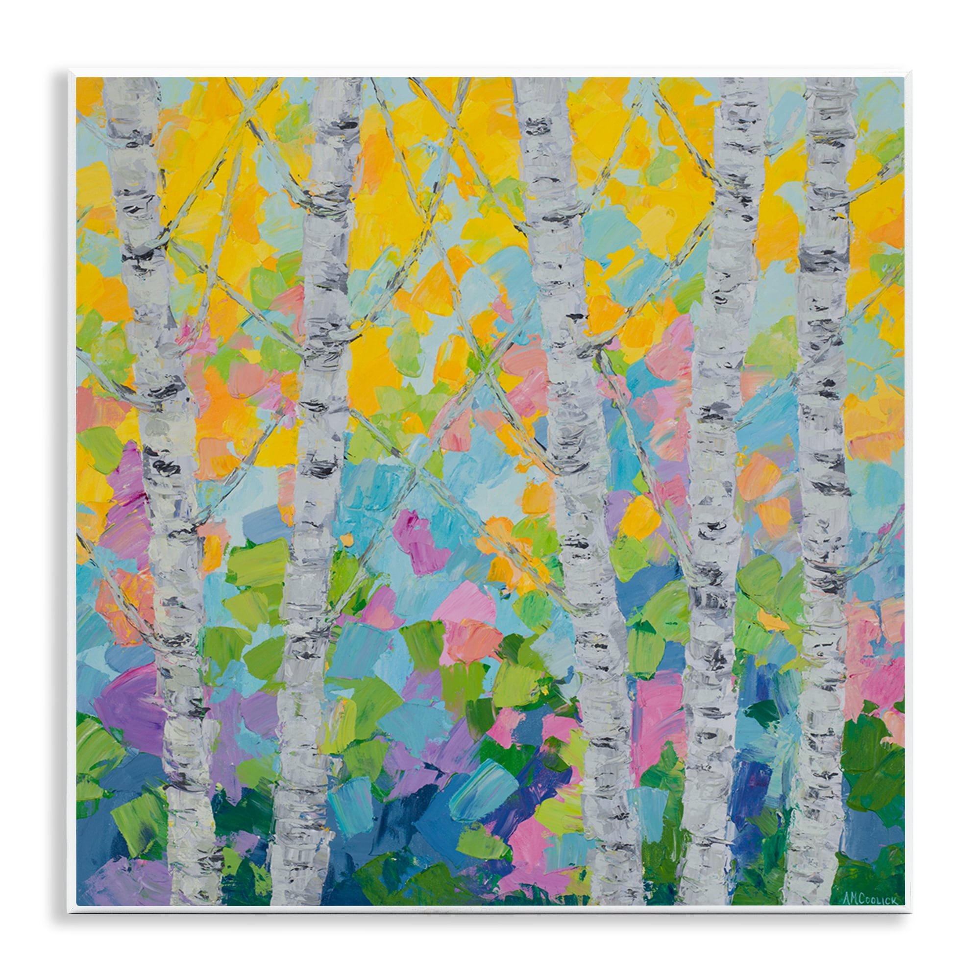 Stupell Industries Dancing Birch Tree Forest Landscape & Nature ...